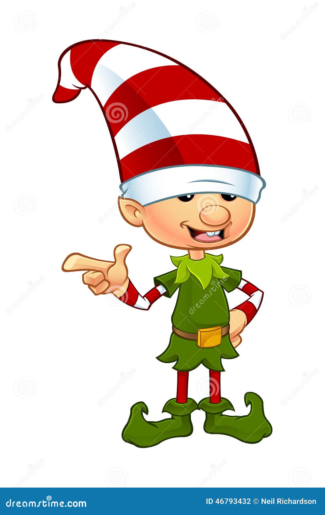 Cute Elf Character stock vector. Illustration of xmas - 46793432