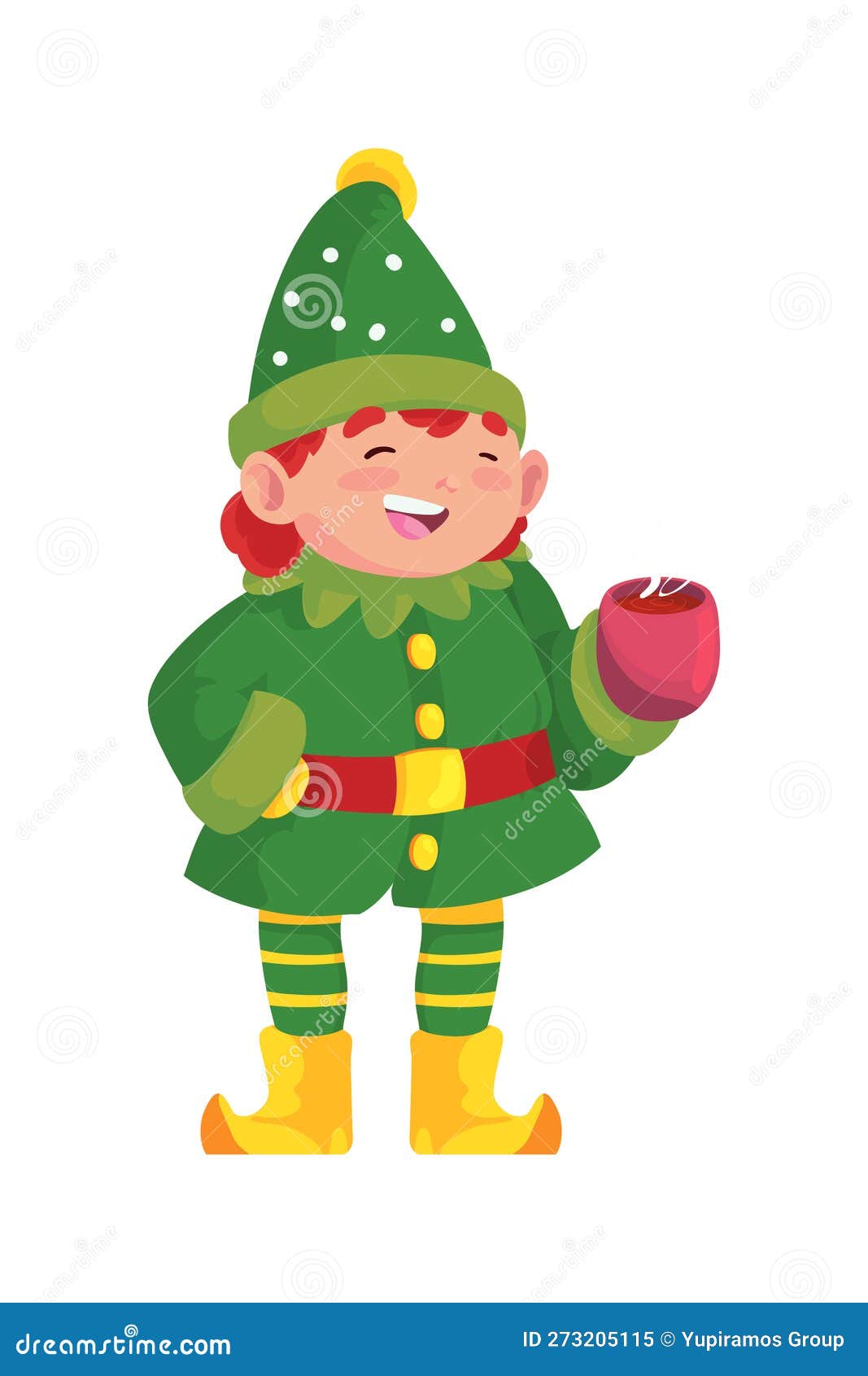 Cute elf design stock vector. Illustration of winter - 273205115