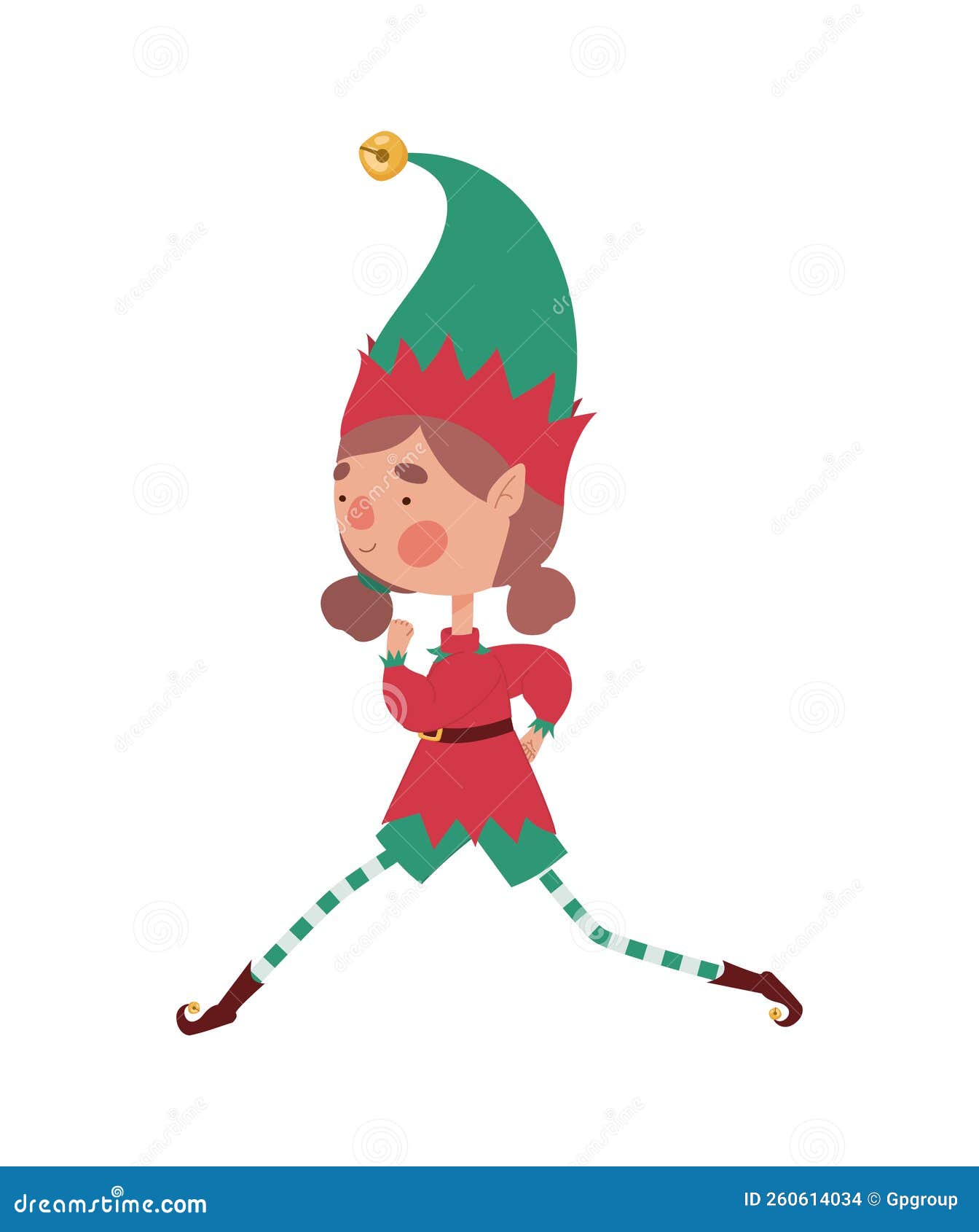 Cute elf woman icon stock vector. Illustration of little - 260614034