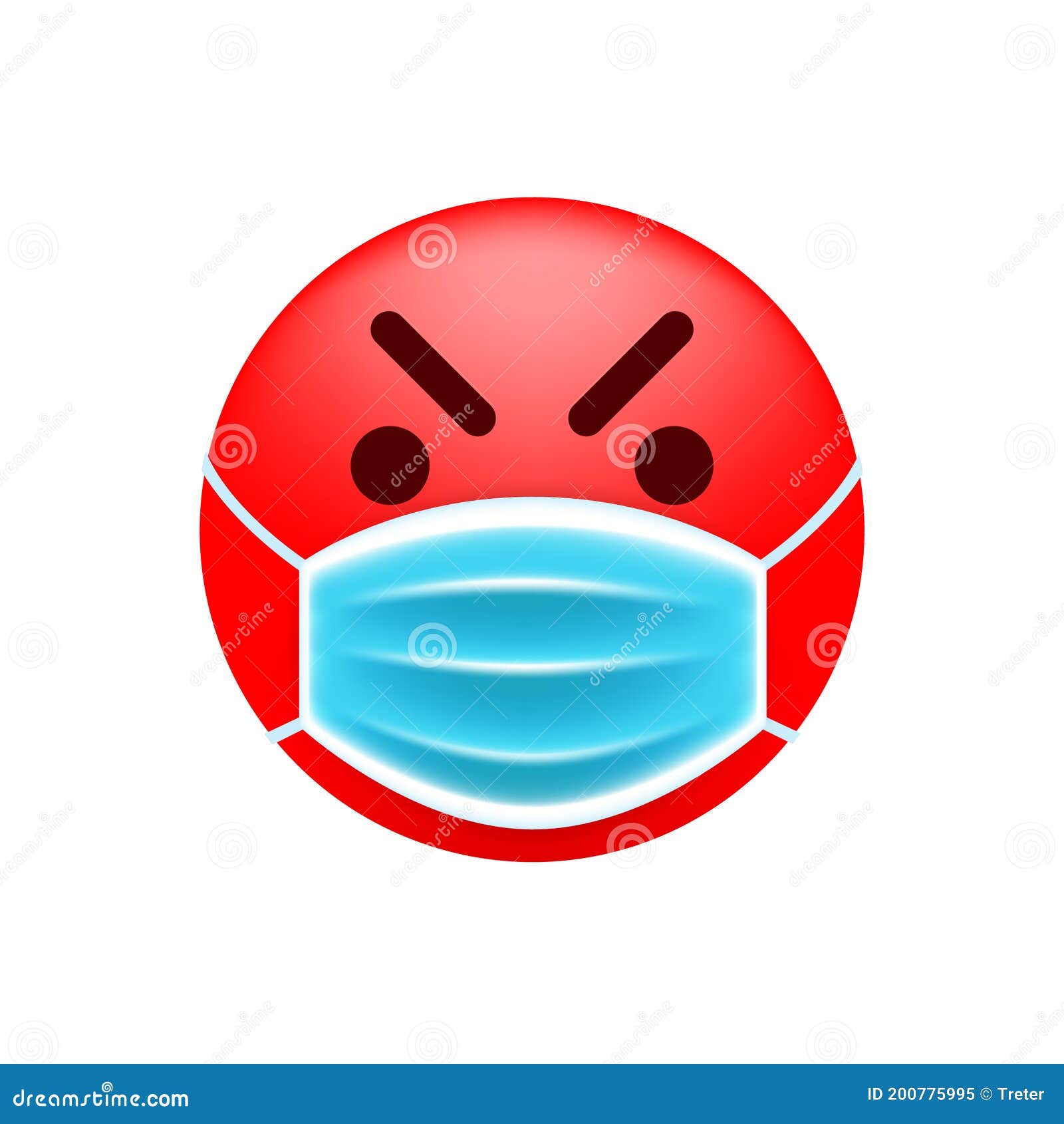 Cute Emoticon on White Background Stock Vector - Illustration of ...