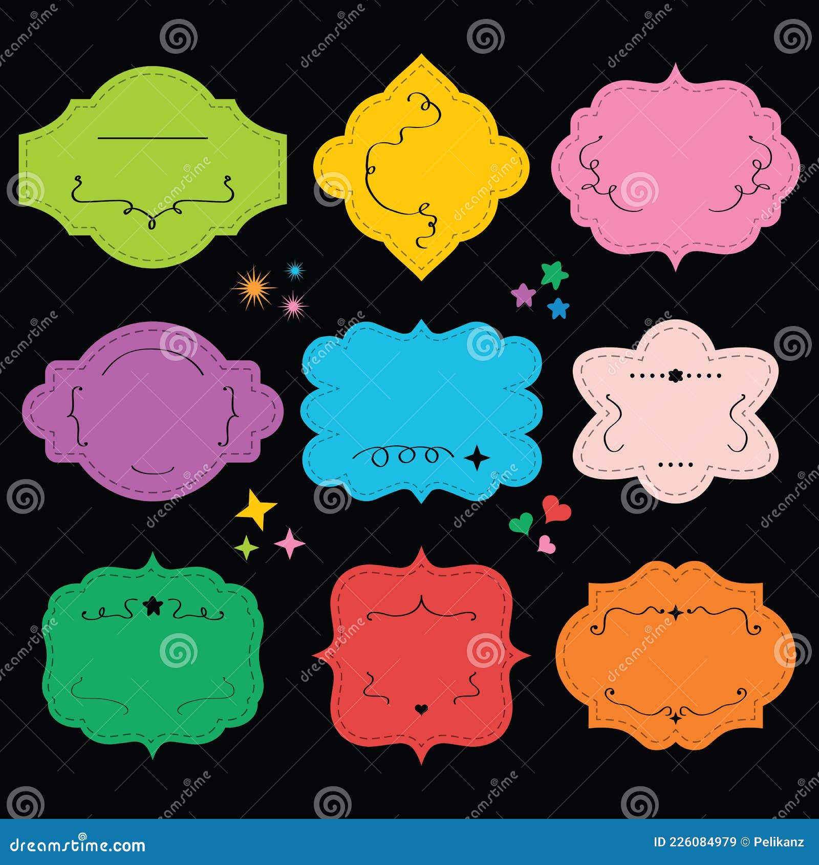 Retro Modern Borders