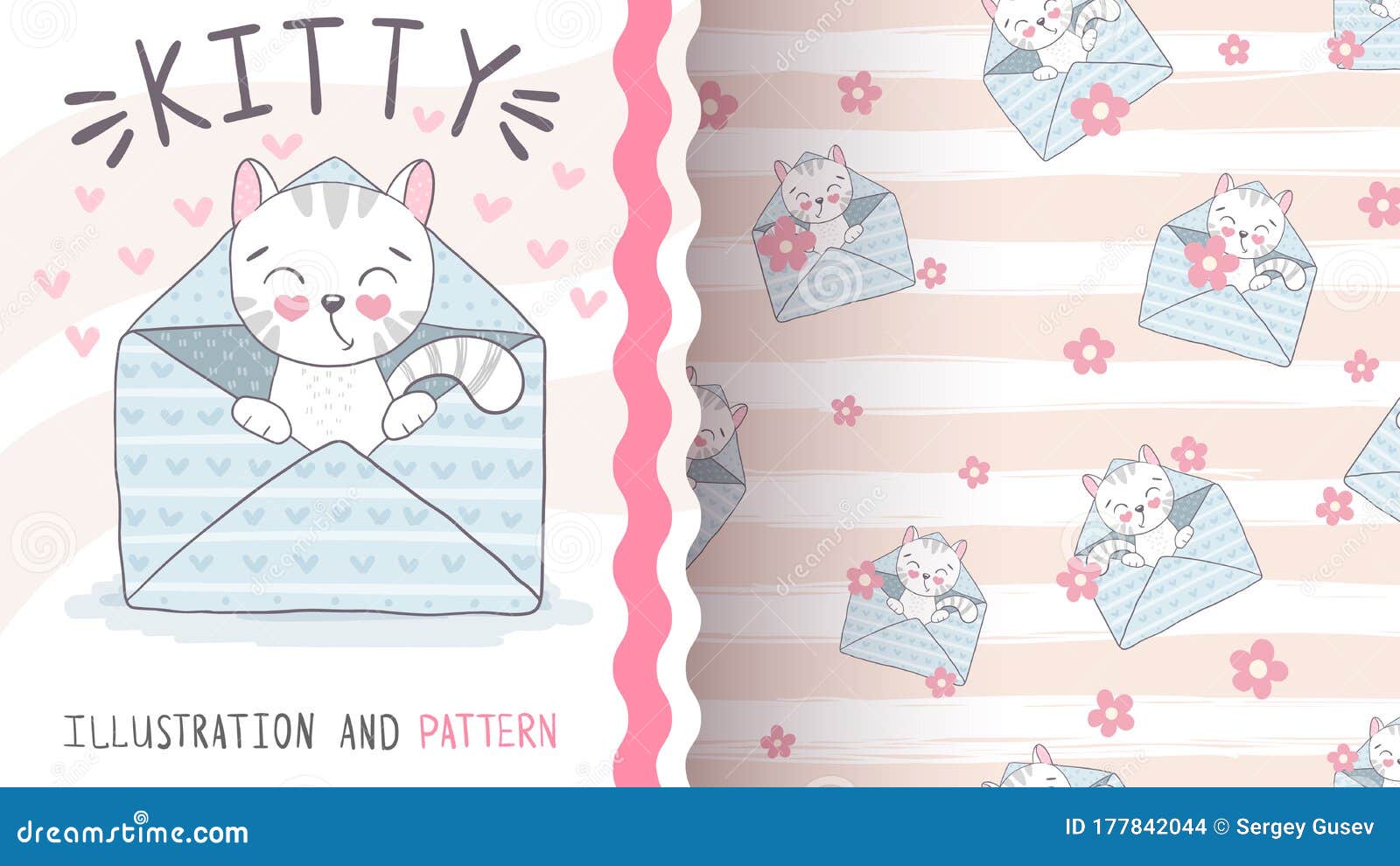 Cute Envelope Outline Royalty-Free Illustration | CartoonDealer.com ...