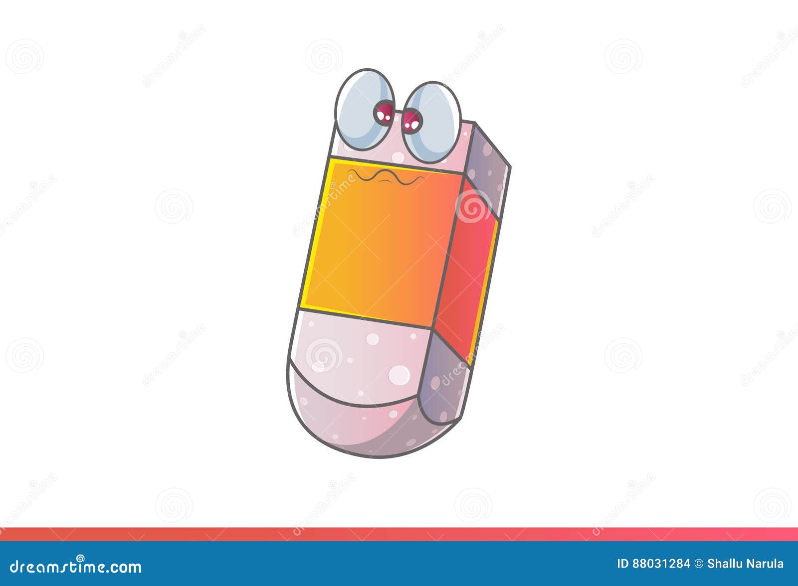 Emoji Nervous Breakdown Twitches Eyes. Emotion 3d Cartoon Icon. Yellow ...