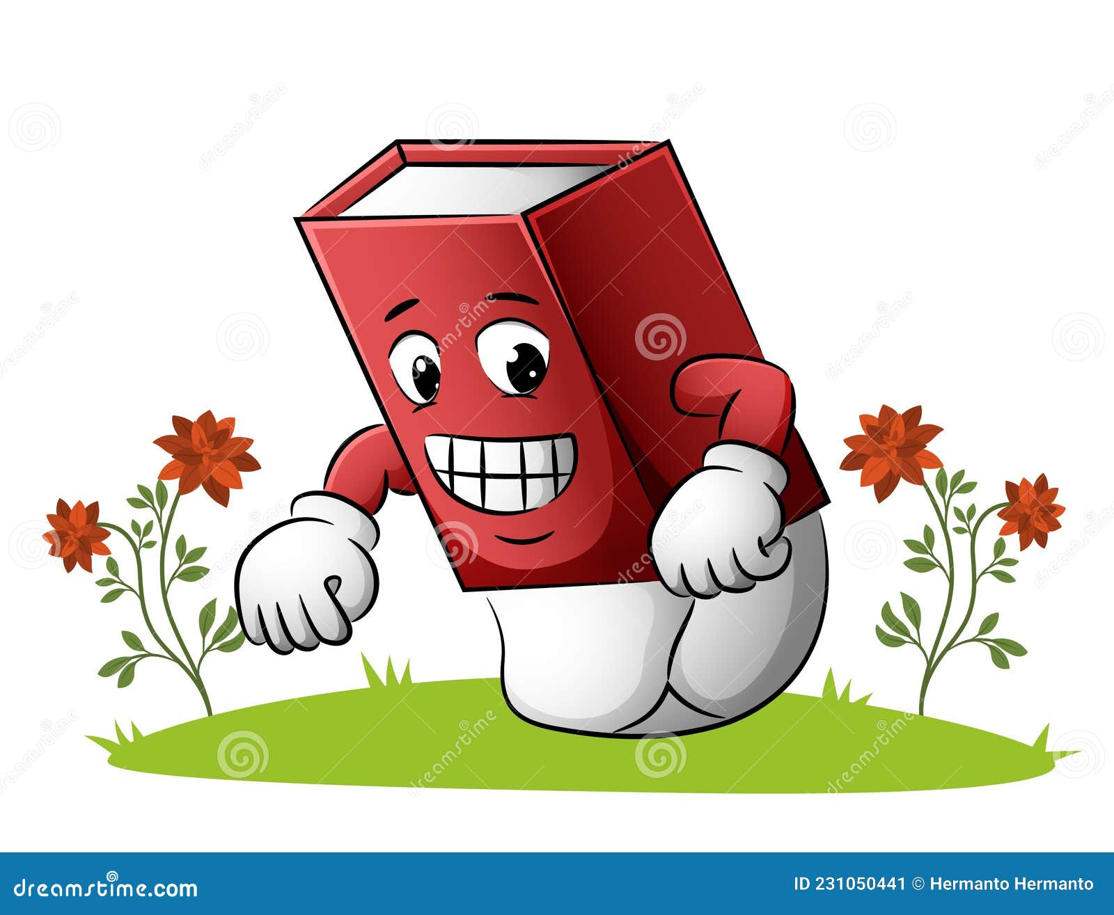 Cute Eraser Cartoon With Backpack Royalty-Free Illustration ...