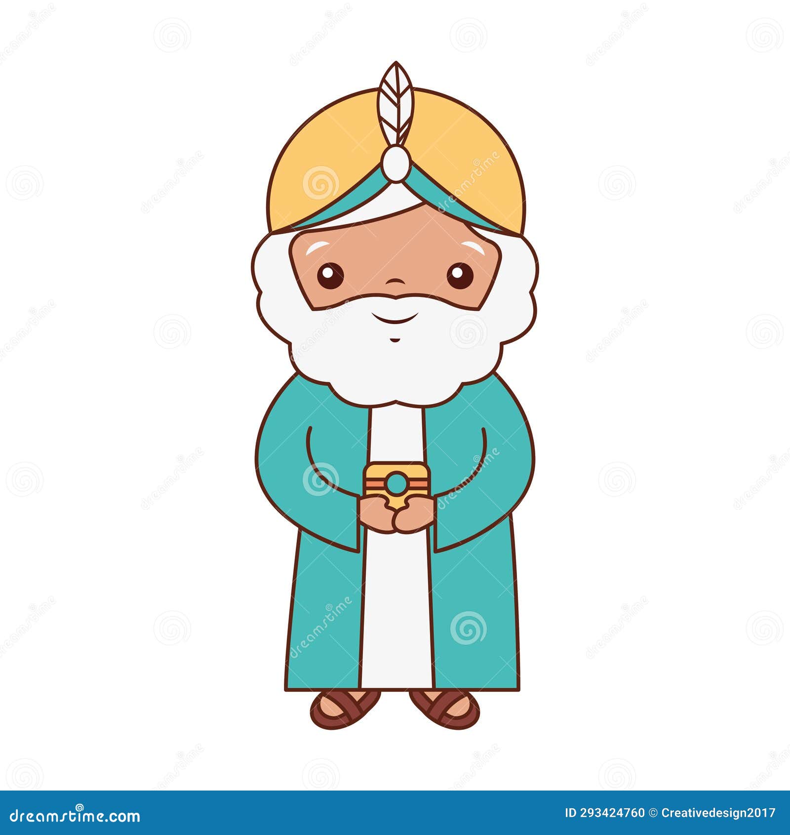 Cute european wise man stock vector. Illustration of three - 293424760