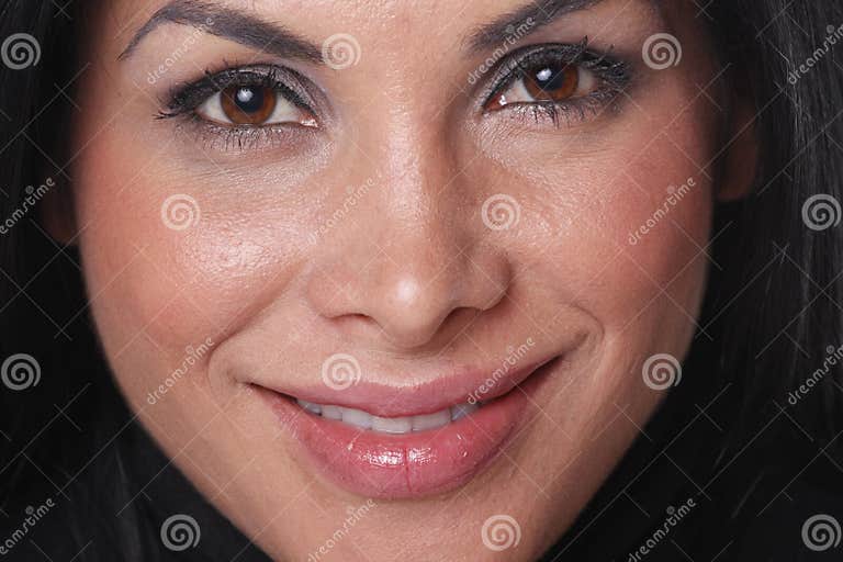 Cute face shot stock photo. Image of caucasian, brunette - 16619046