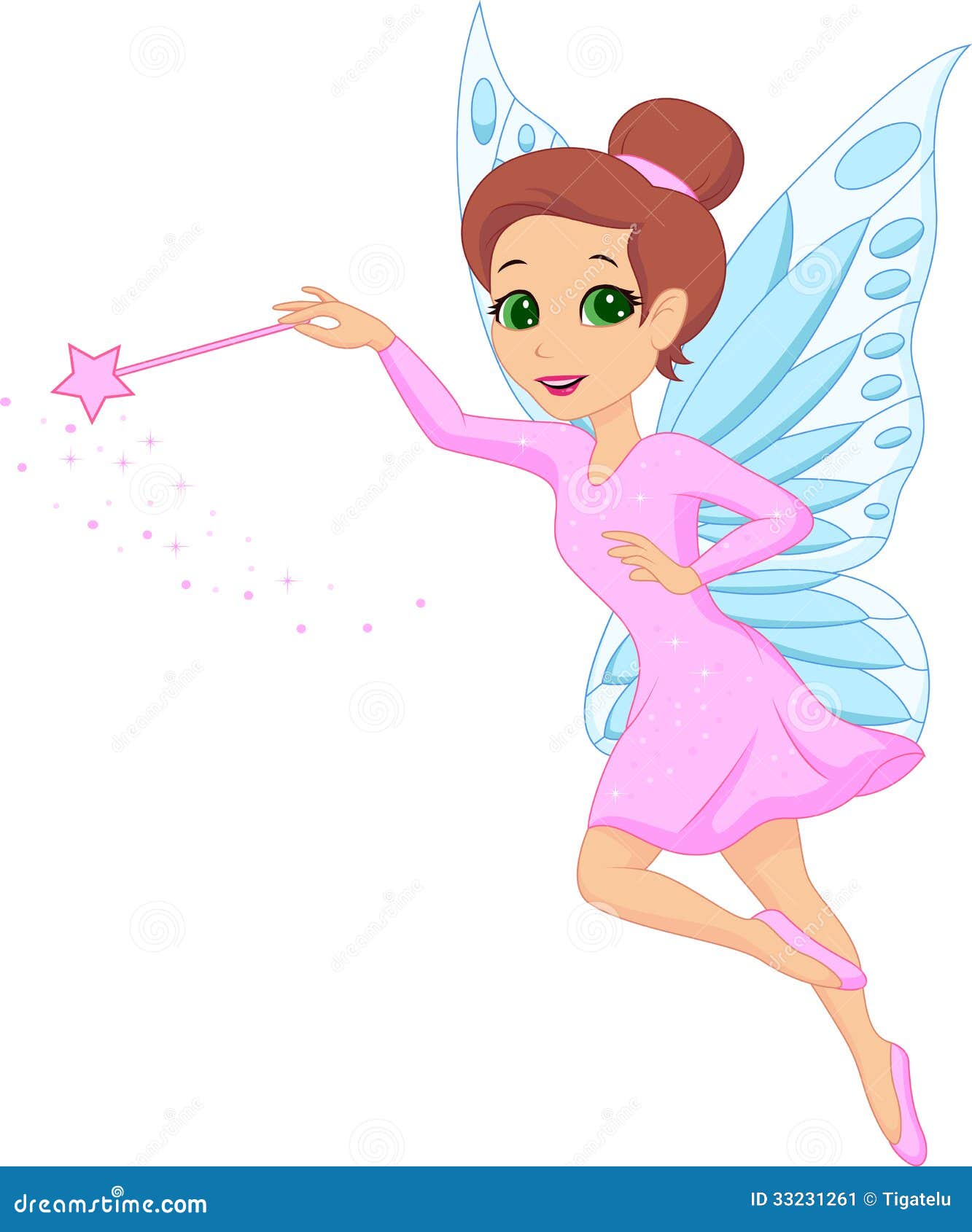 Cute fairy cartoon stock vector. Illustration of birthday - 33231261