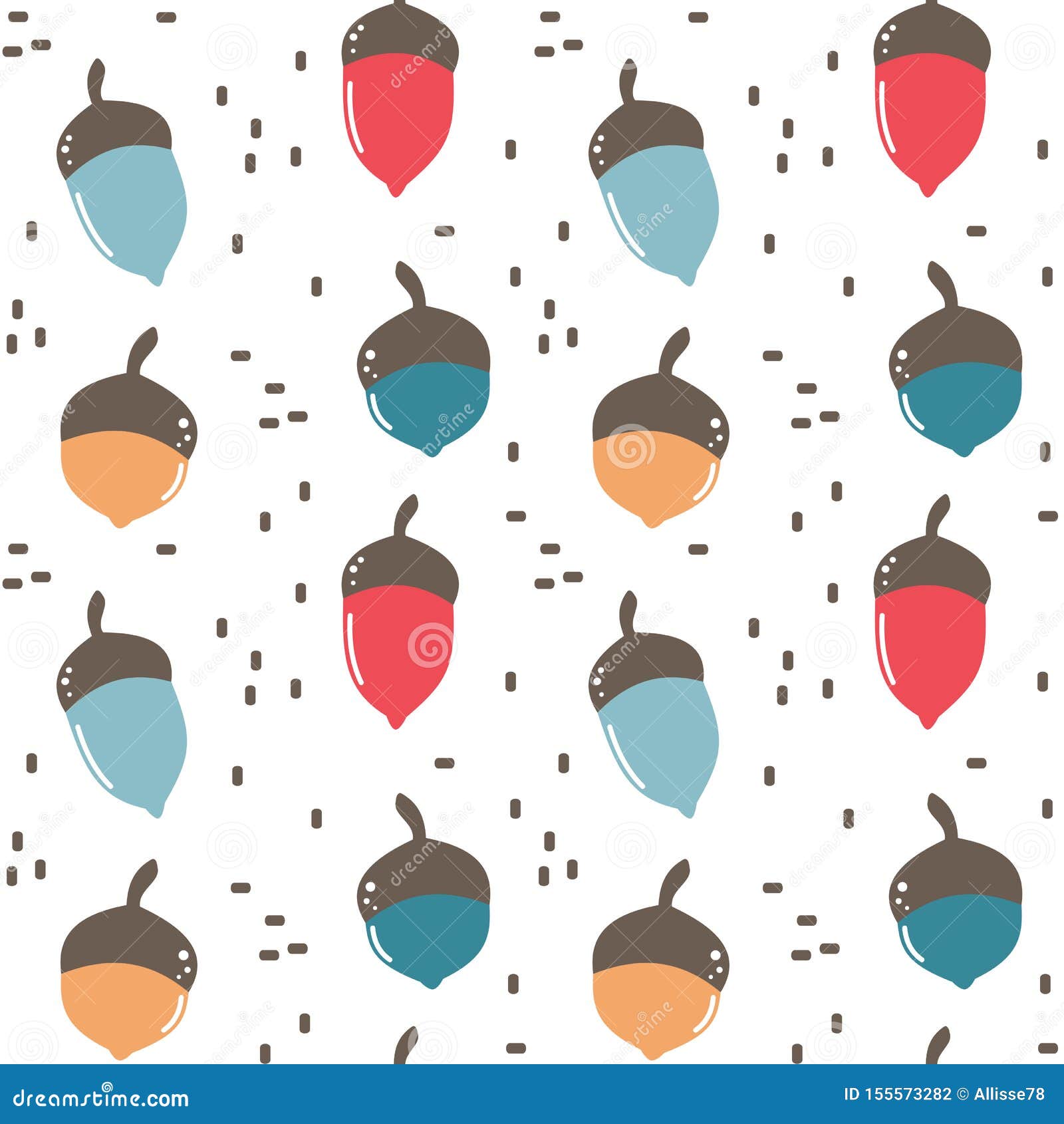 Cute Fall Autumn Seamless Vector Pattern Background Illustration with ...