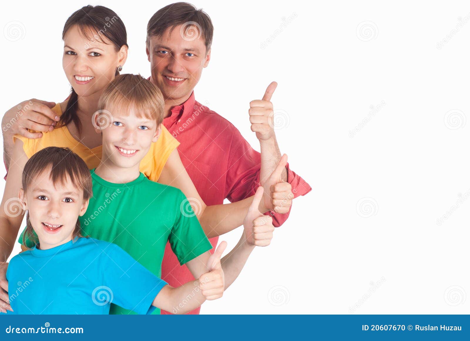 Cute family of a four stock photo. Image of love, game - 20607670