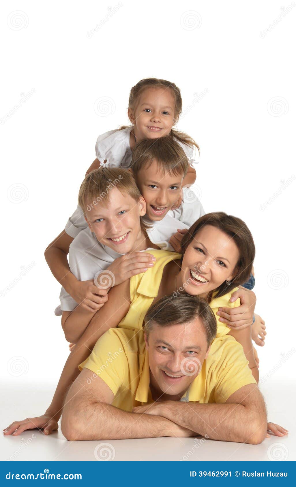 Cute family portrait stock image. Image of caucasian - 39462991