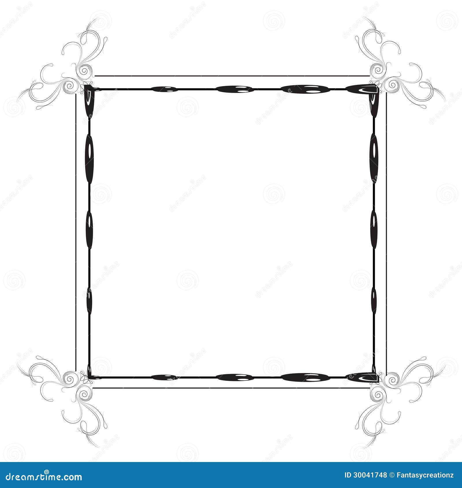 Fancy page border stock vector. Illustration of shape - 30041748