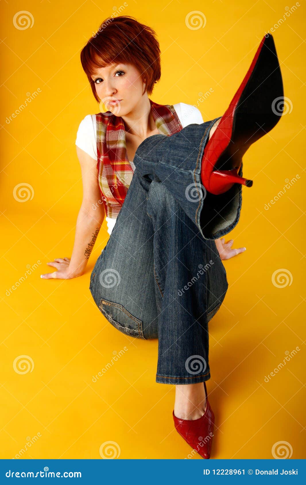 Cute fashion look stock image. Image of beauty, female - 12228961