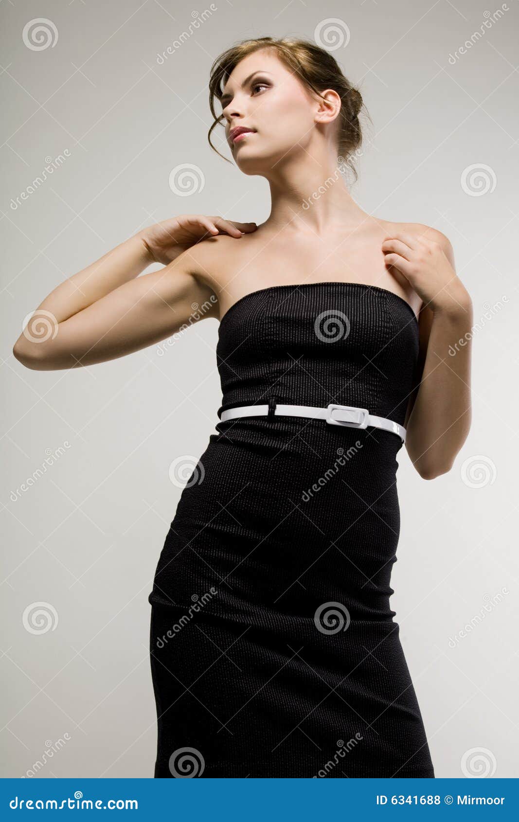Cute fashion model. stock photo. Image of belt, glamor - 6341688