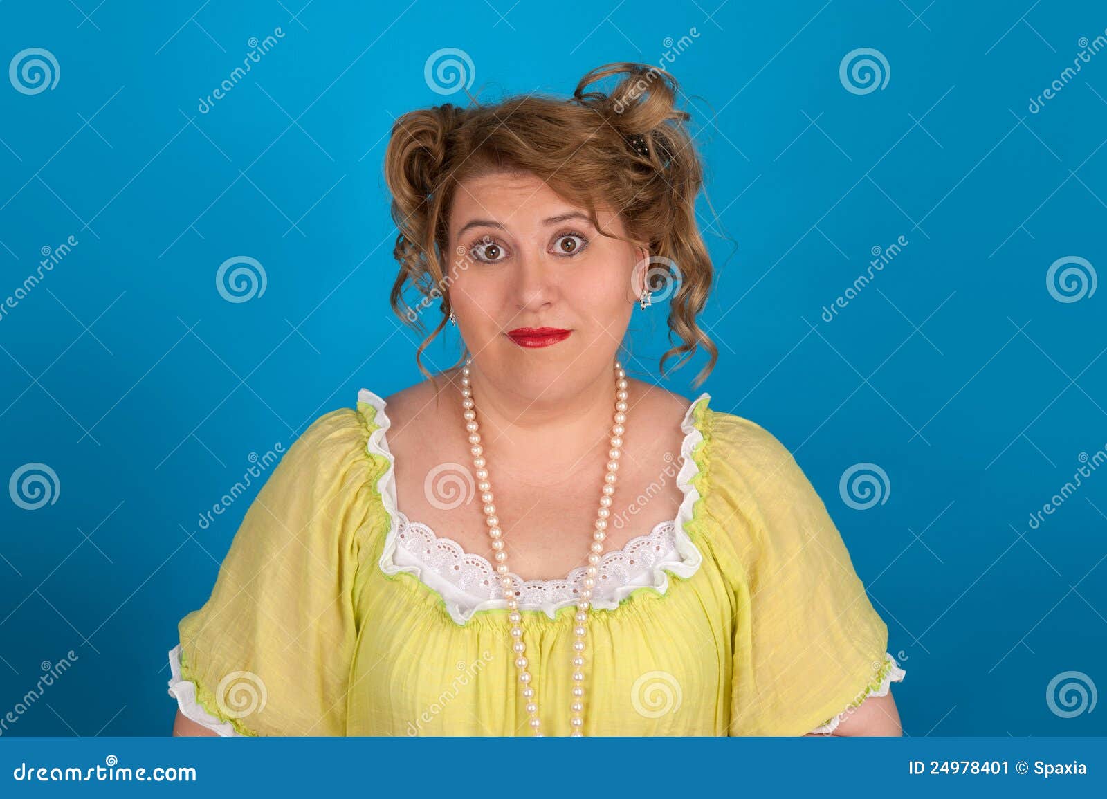 Cute fat woman stock image. Image of happy, excess, female - 24978401