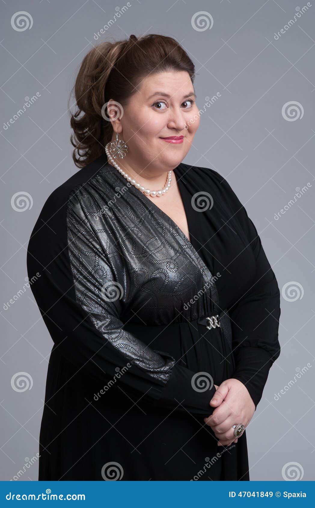 Cute Fat Woman Expression Stock Image | CartoonDealer.com #47041849