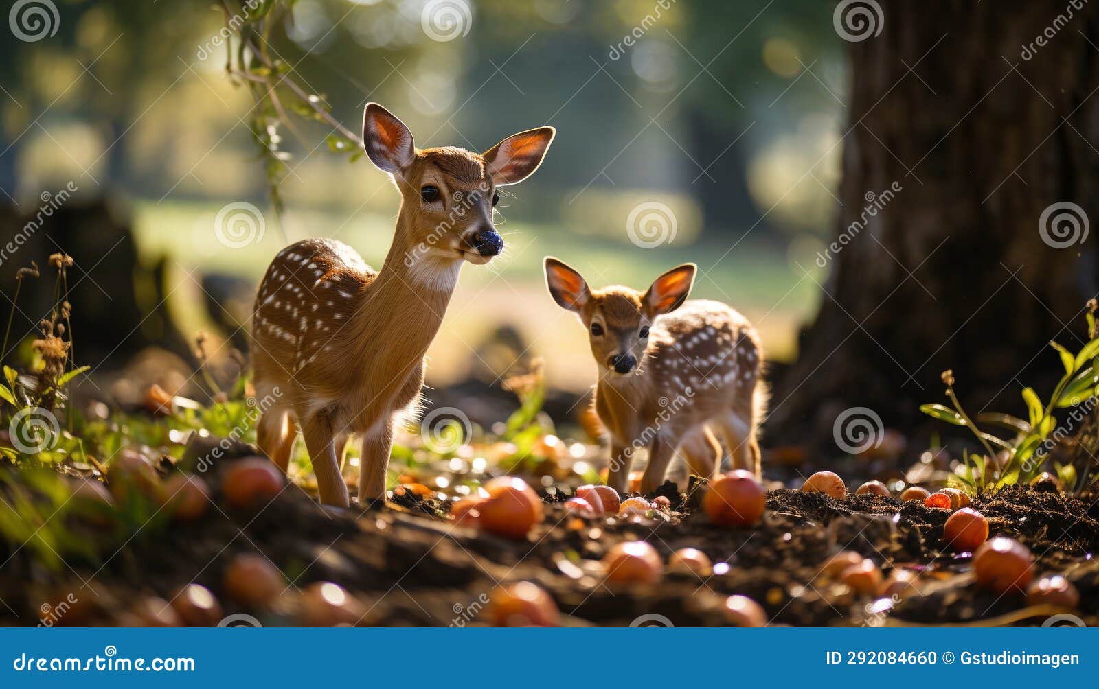 Cute Fawn Hiding in the Grass, Looking at the Camera Generated by AI ...