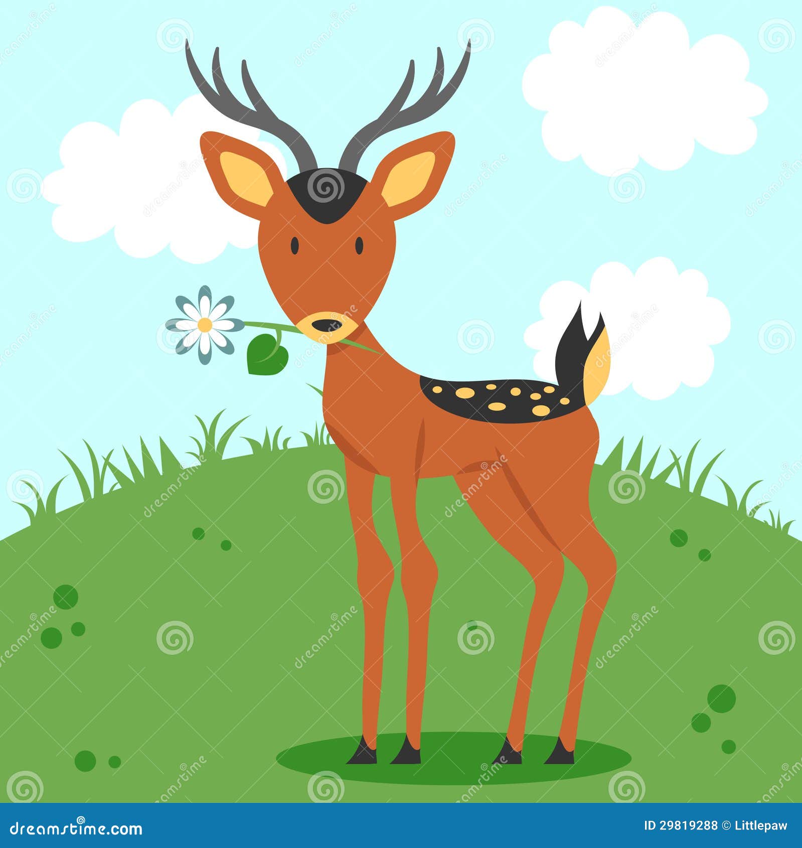 Cute Fawn Watercolor Illustration Jprg, PNG. Wild Baby Animals Series ...