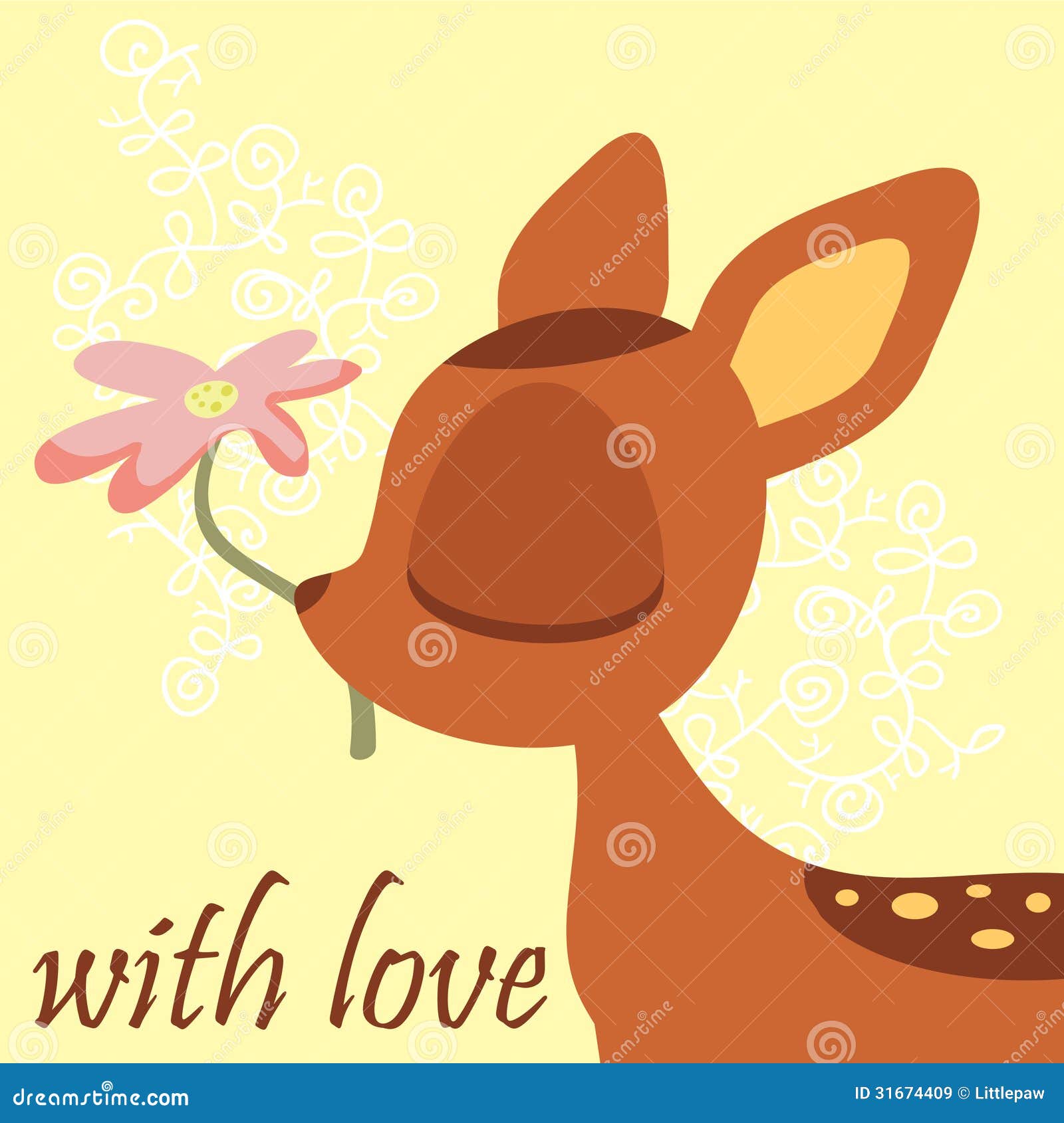 Cute Fawn Watercolor Illustration Jprg, PNG. Wild Baby Animals Series ...