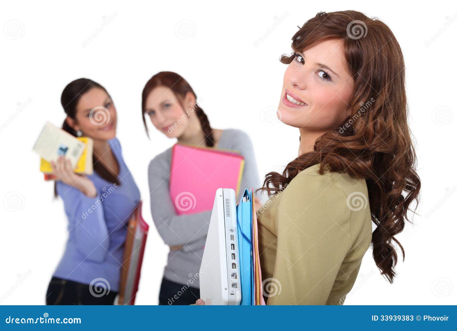 Cute female student stock image. Image of study, people - 33939383