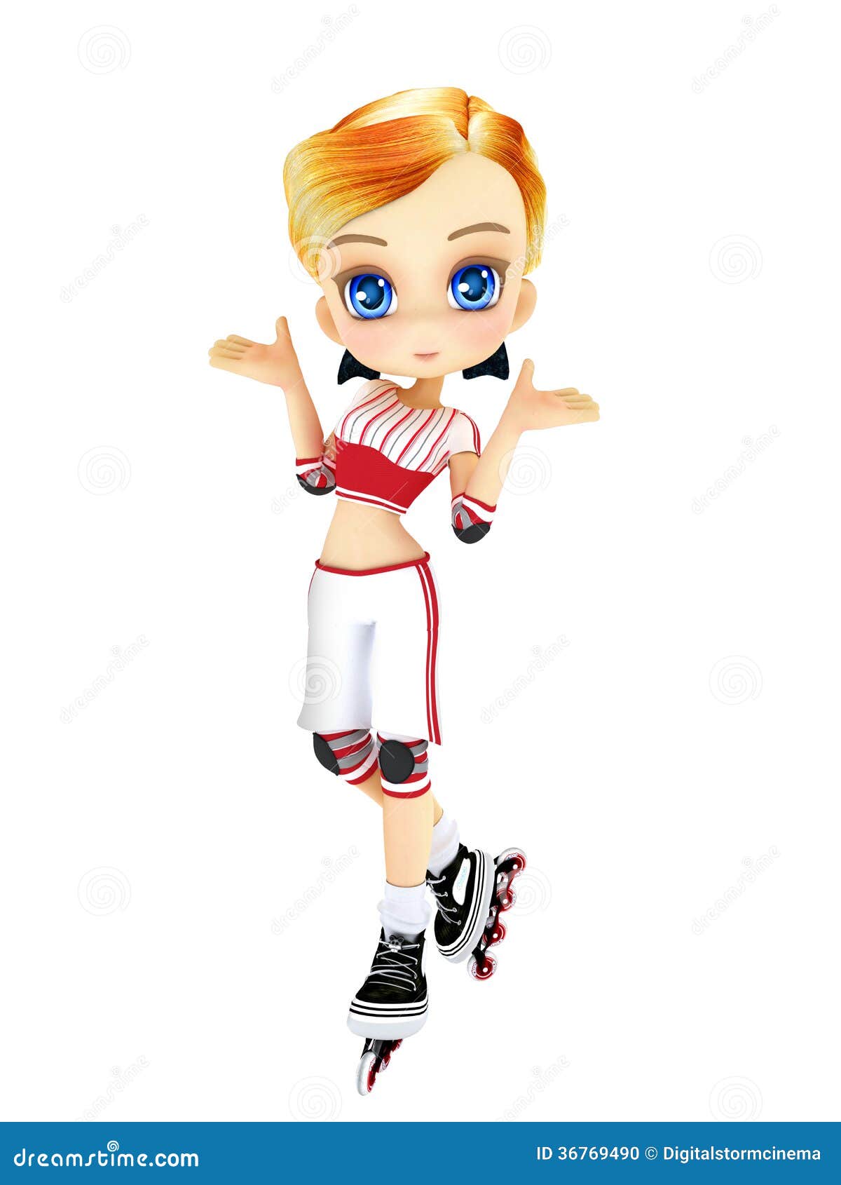 A Cute Female Cartoon Character Becomes The Goddess Of Athens Wearing A ...