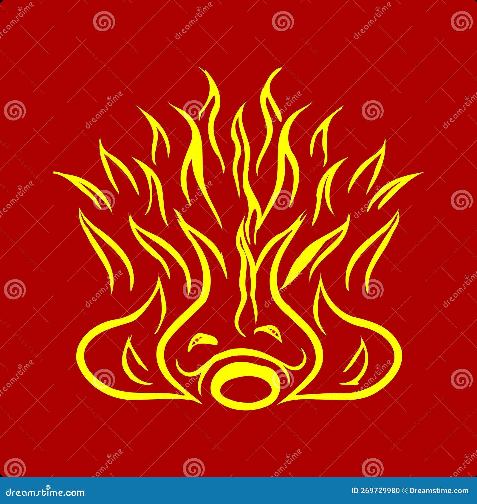 Fire Fish Vector Illustration Transparent Background | CartoonDealer ...