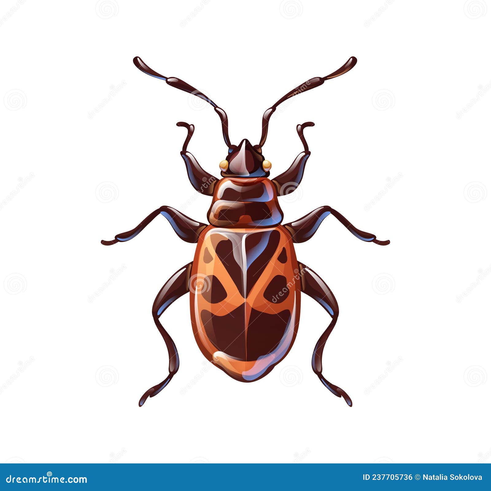 Firebug. Vector Illustration. Isolated On A White | CartoonDealer.com ...