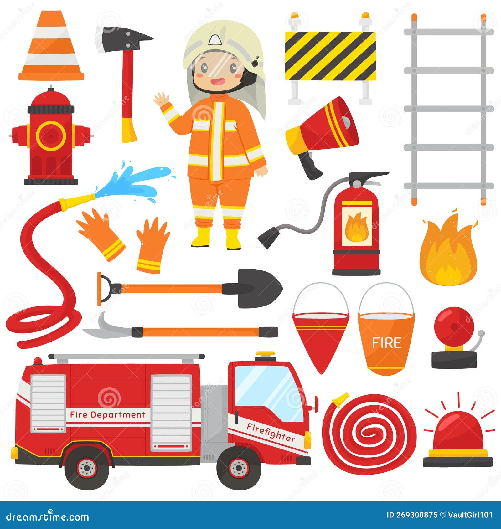Fireman Tools Clipart