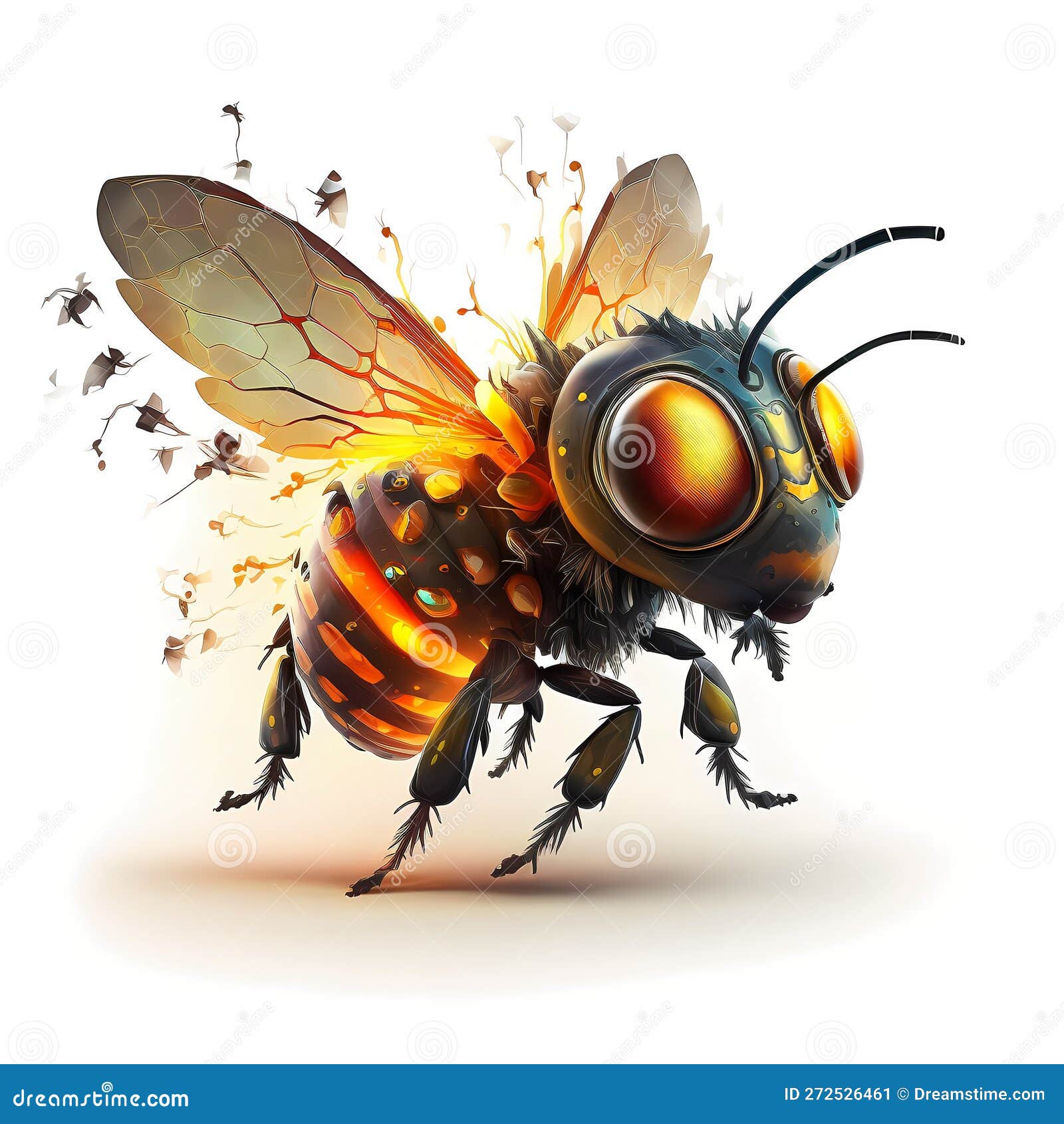 Firefly Cartoon Clipart. Cute Firefly (Lampyridae) Vector Illustration ...