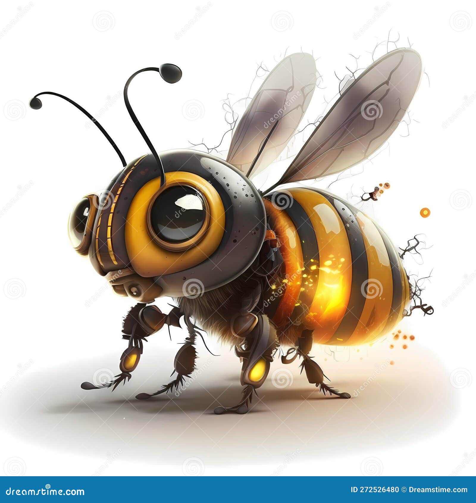 Firefly Cartoon Clipart. Cute Firefly (Lampyridae) Vector Illustration ...