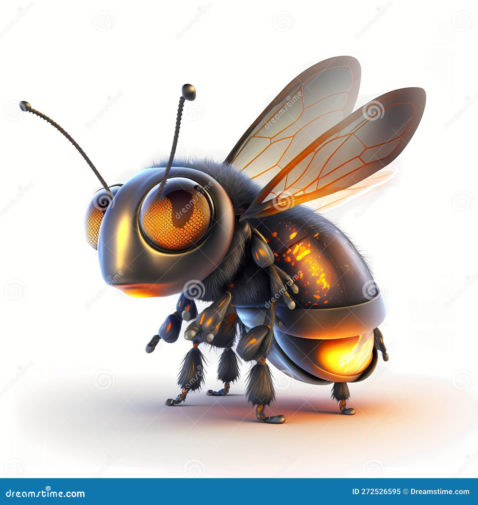 Firefly Cartoon Style. Generative AI Stock Illustration - Illustration ...