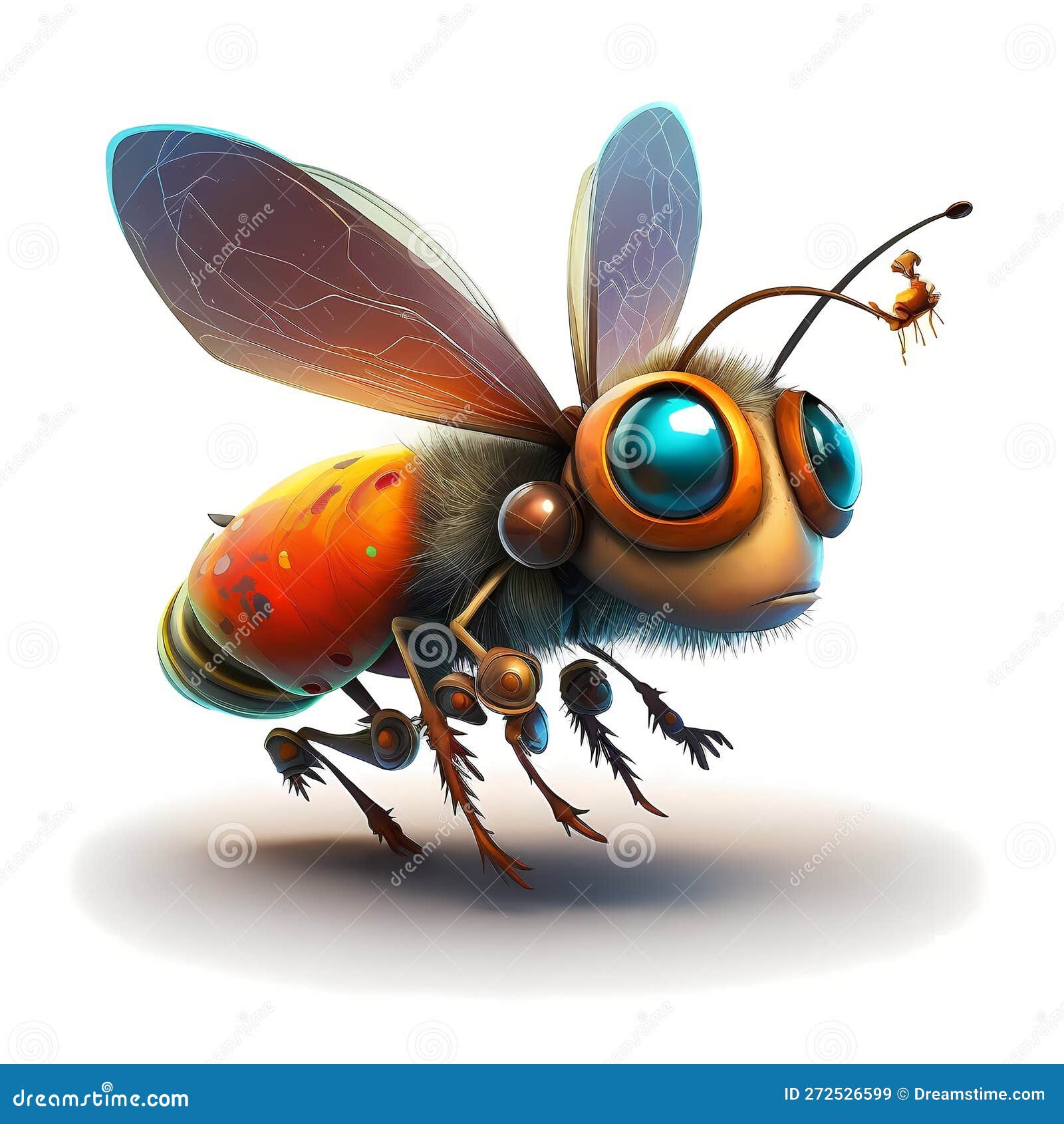 Firefly Cartoon Clipart. Cute Firefly (Lampyridae) Vector Illustration ...