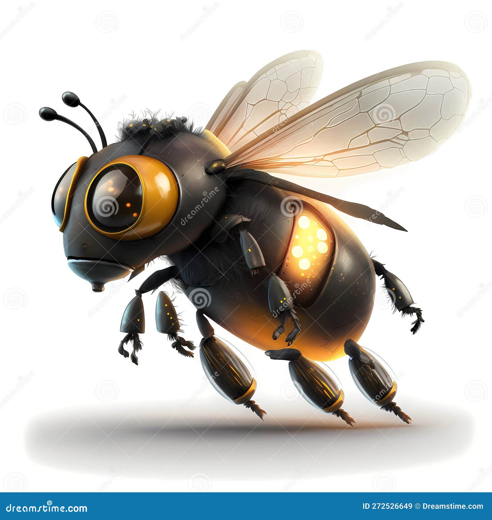 Firefly Cartoon Style. Generative AI Stock Illustration - Illustration ...