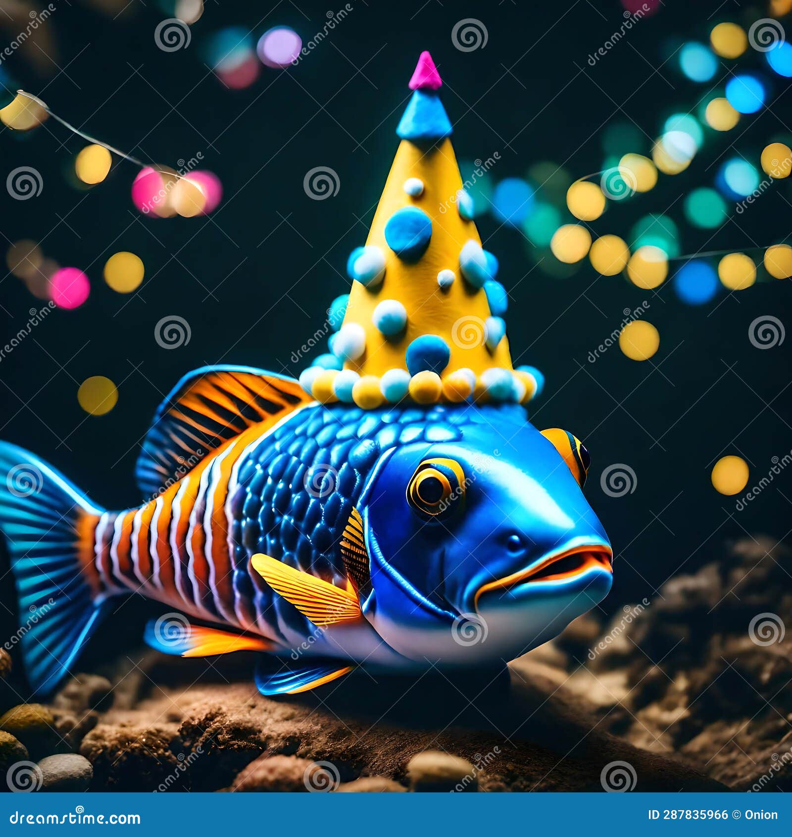 Fish Wearing Gas Mask In Polluted Water Illustration | CartoonDealer ...