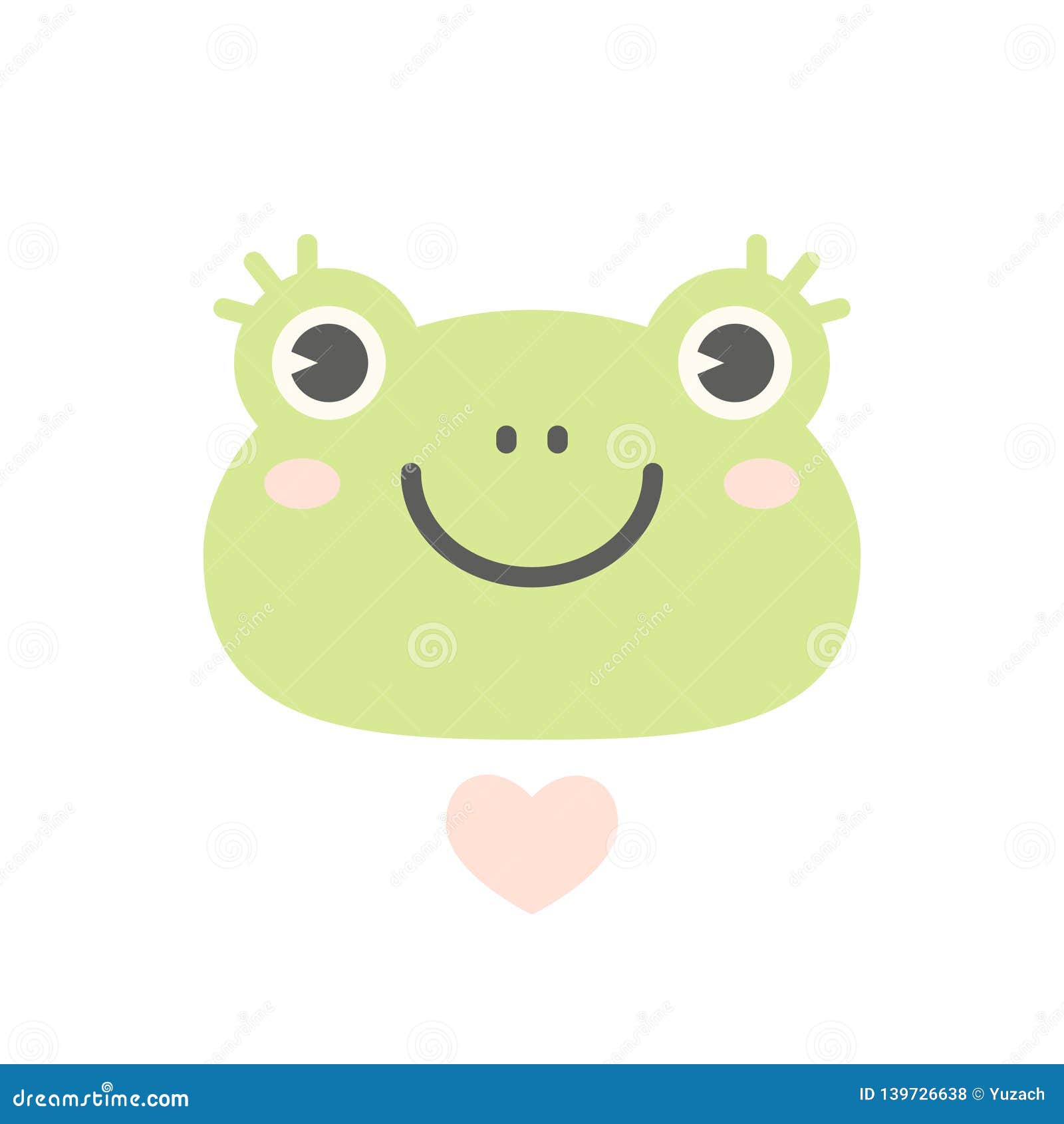 Cute Flat Frog Logo or Icon Stock Vector - Illustration of little, icon ...