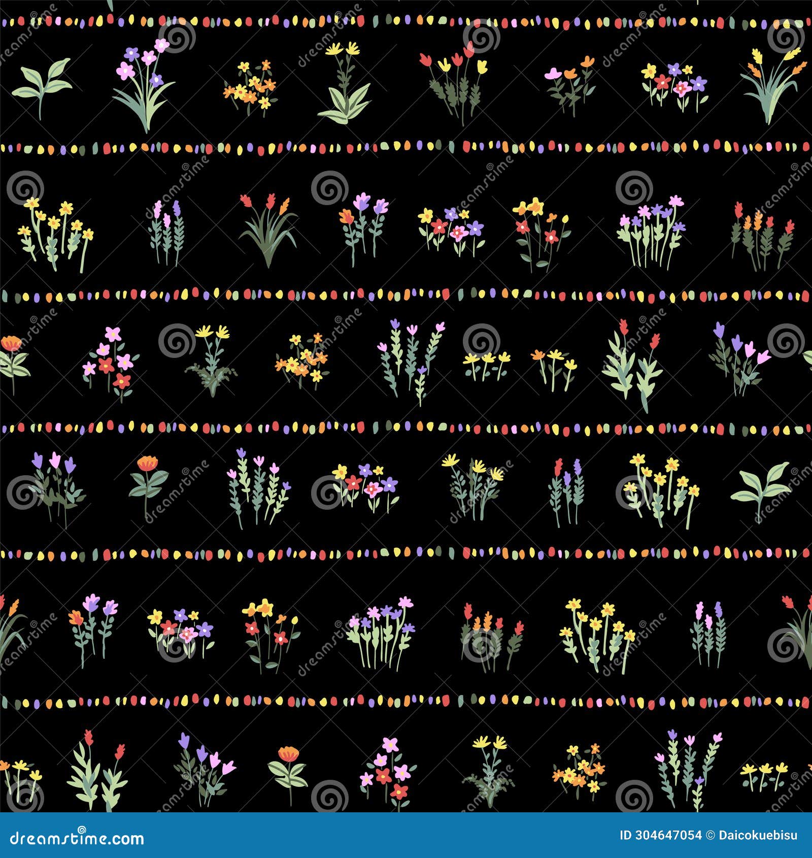 Cute Floral Pattern Perfect for Textile Design, Stock Illustration ...