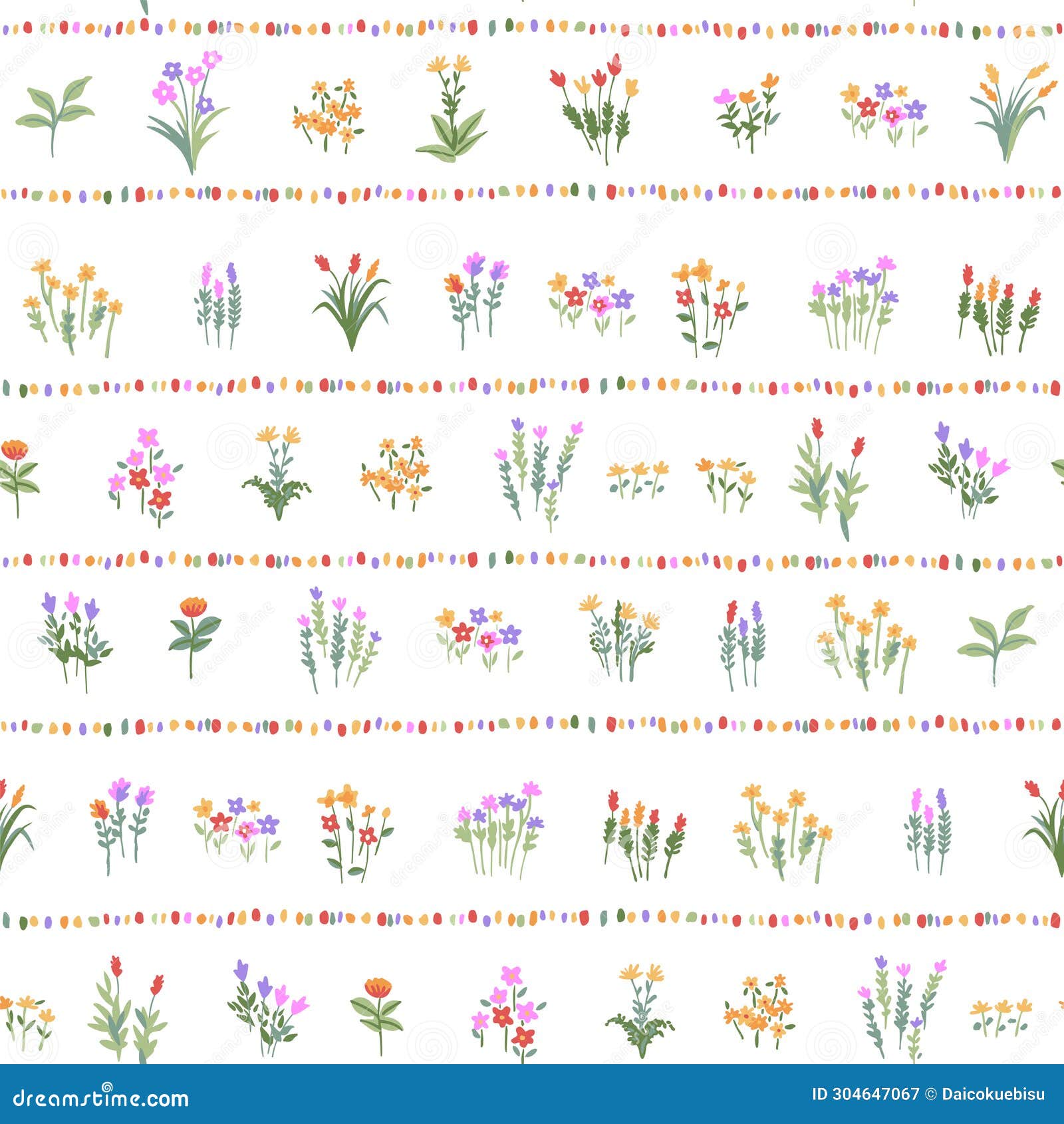 Cute Floral Pattern Perfect for Textile Design, Stock Illustration ...