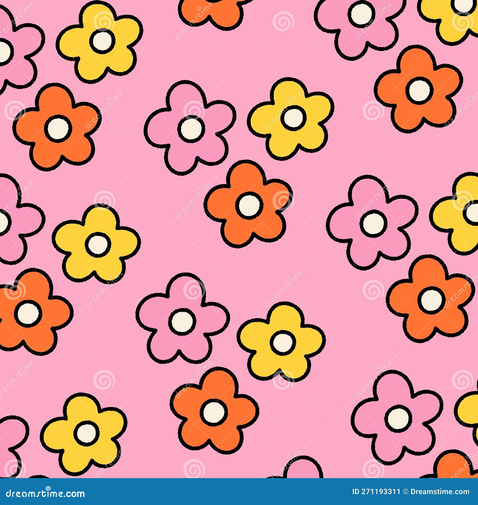 Cute Floral Textile Pattern and Wallpaper Pattern Seamless Abstract ...