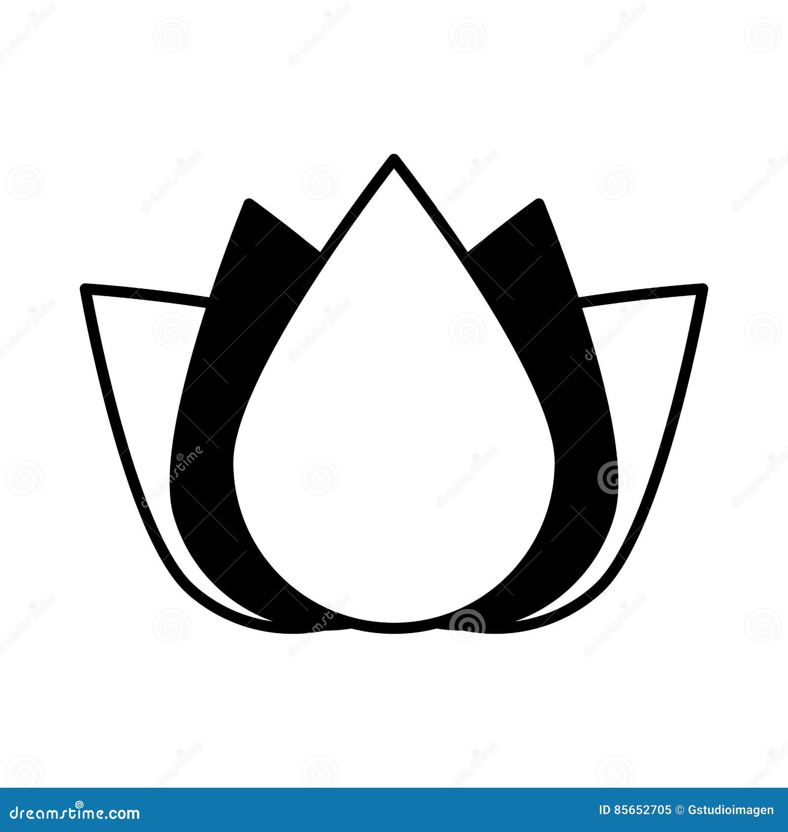 Cute flower emblem icon stock vector. Illustration of flower - 85652705