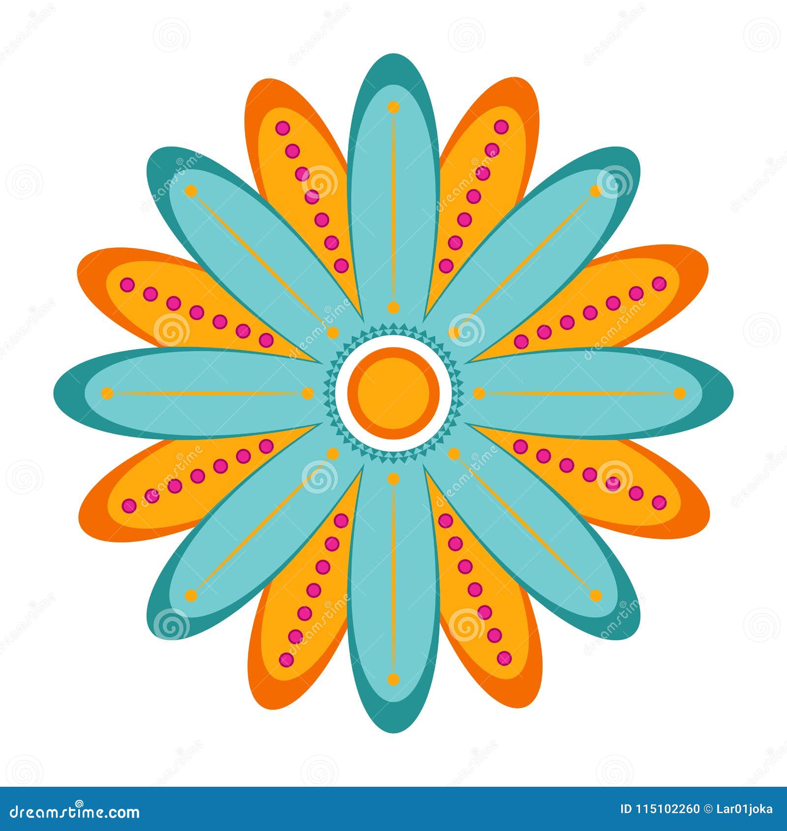 Cute flower icon stock vector. Illustration of flower - 115102260