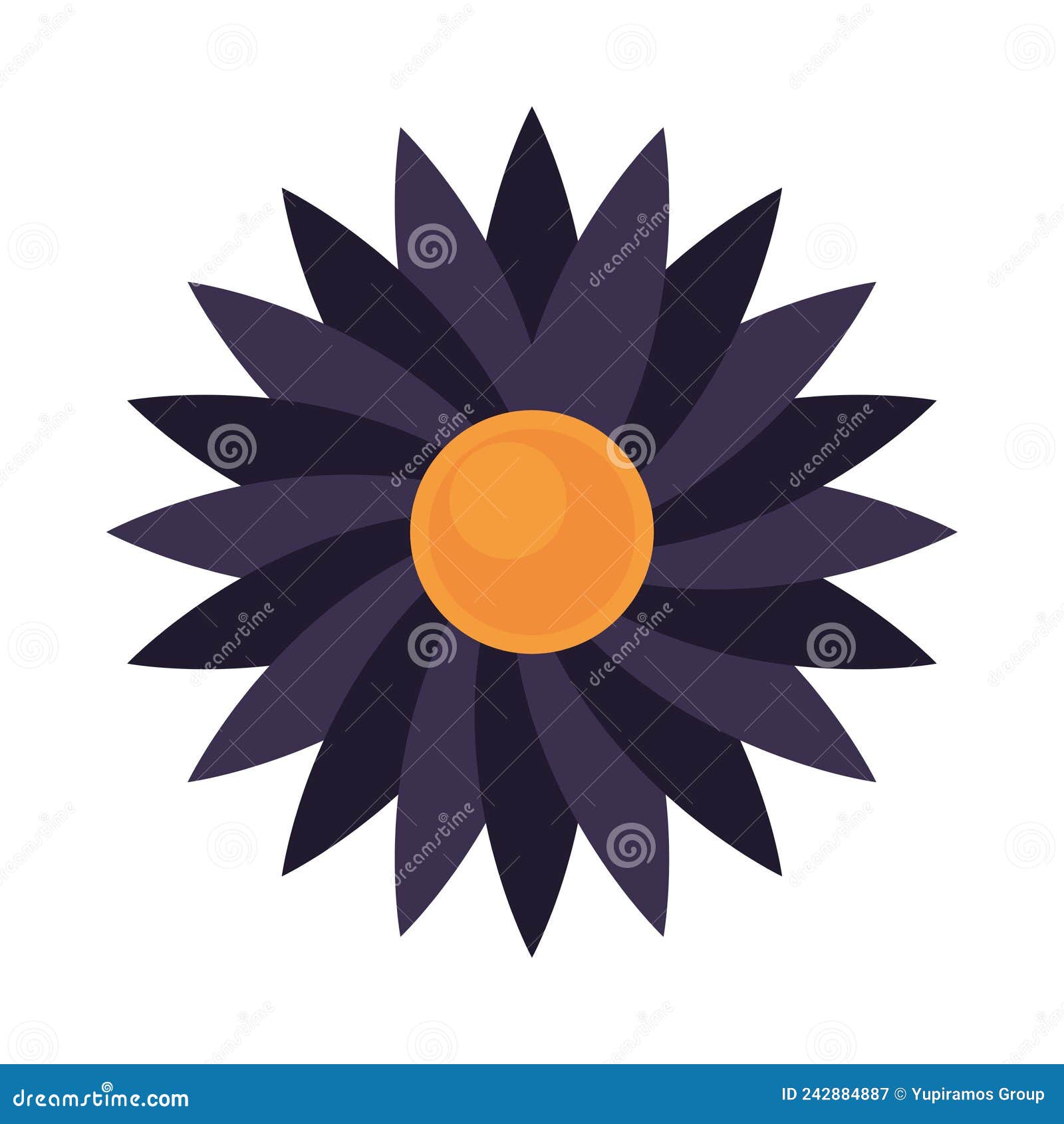 Cute flower icon stock illustration. Illustration of plant - 242884887