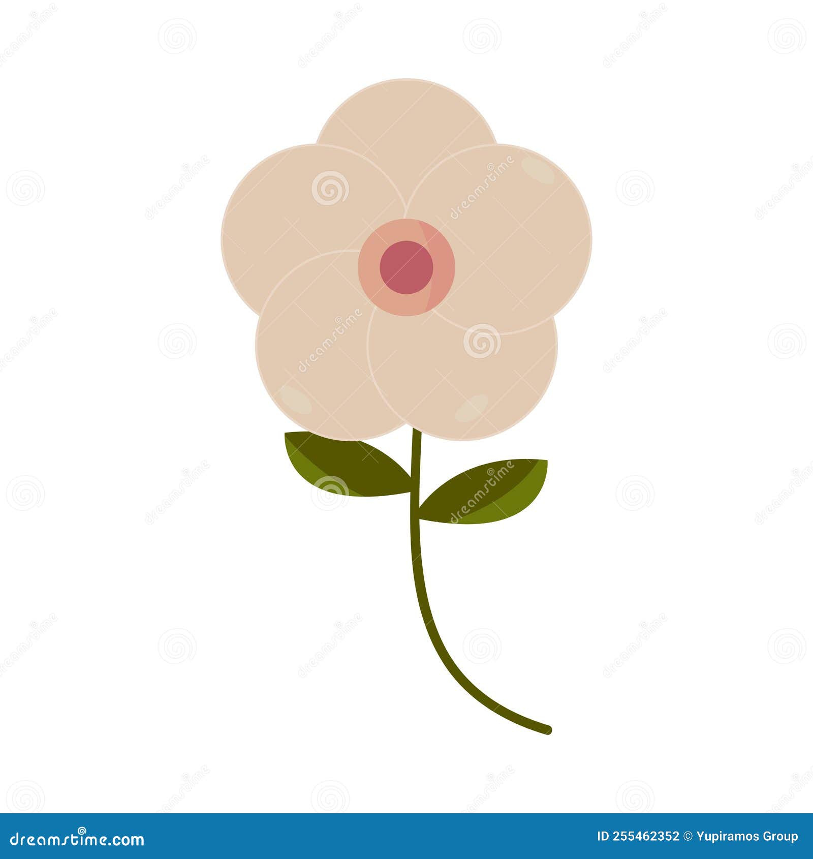 Cute flower icon stock vector. Illustration of nature - 255462352