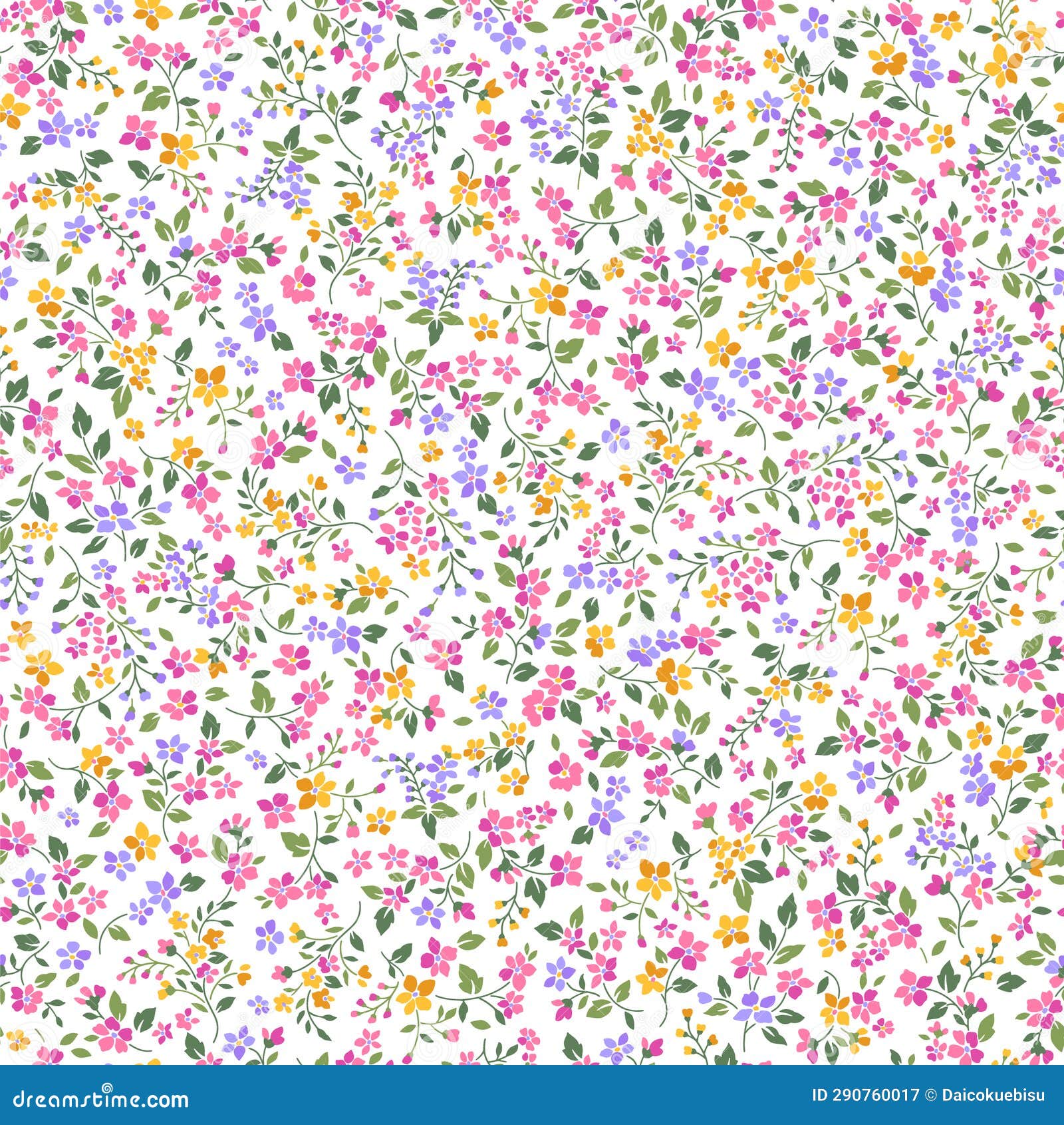 Cute Flower Pattern Suitable for Textile Pattern, Stock Vector ...