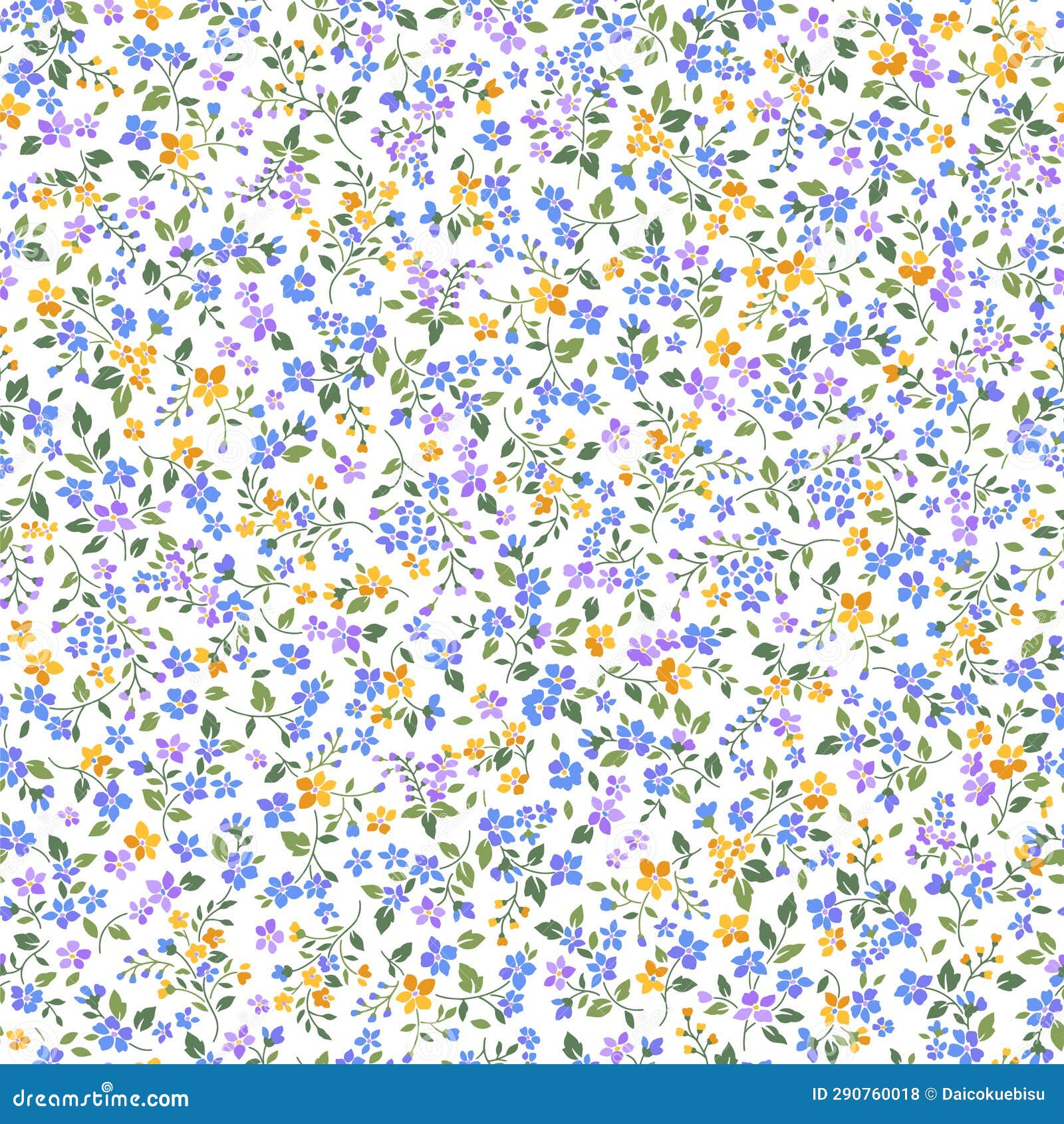 Cute Flower Pattern Suitable for Textile Pattern, Stock Illustration ...