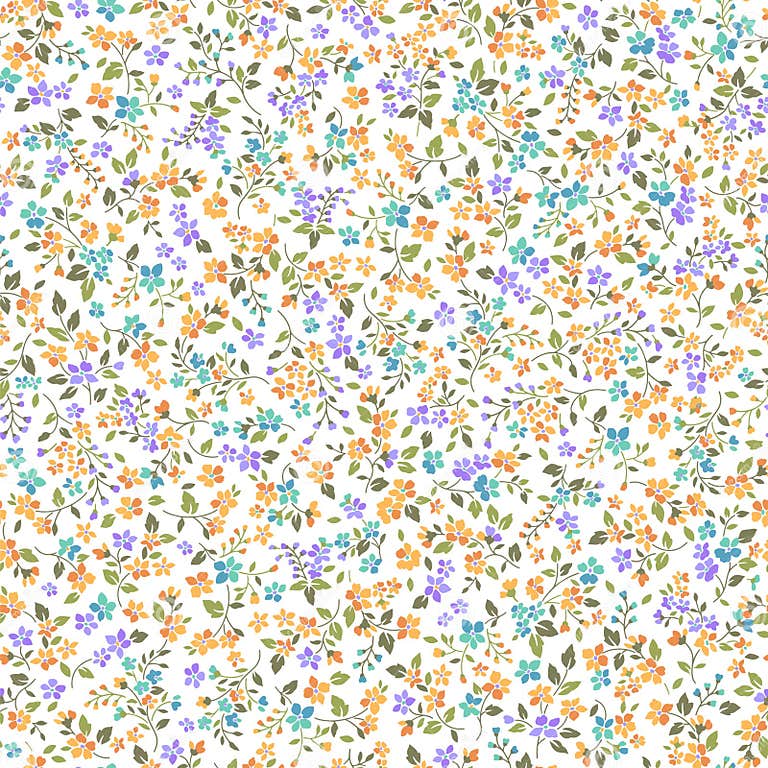 Cute Flower Pattern Suitable for Textile Pattern, Stock Illustration ...