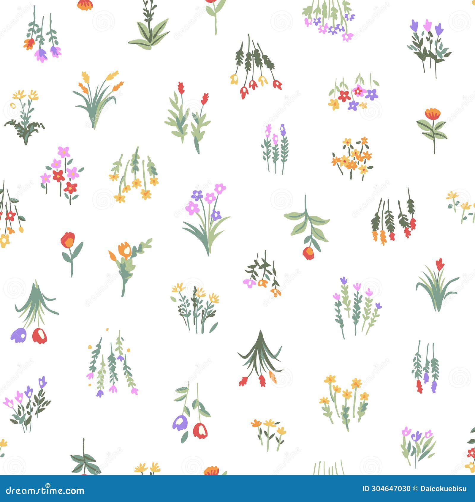 Cute Flower Pattern Suitable for Textile Pattern, Stock Illustration ...