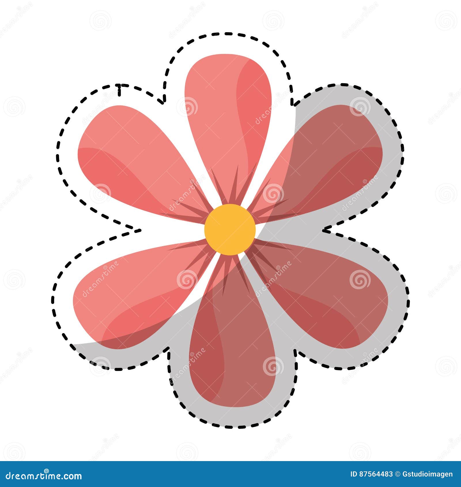 Cute flower spa emblem stock vector. Illustration of pretty - 87564483