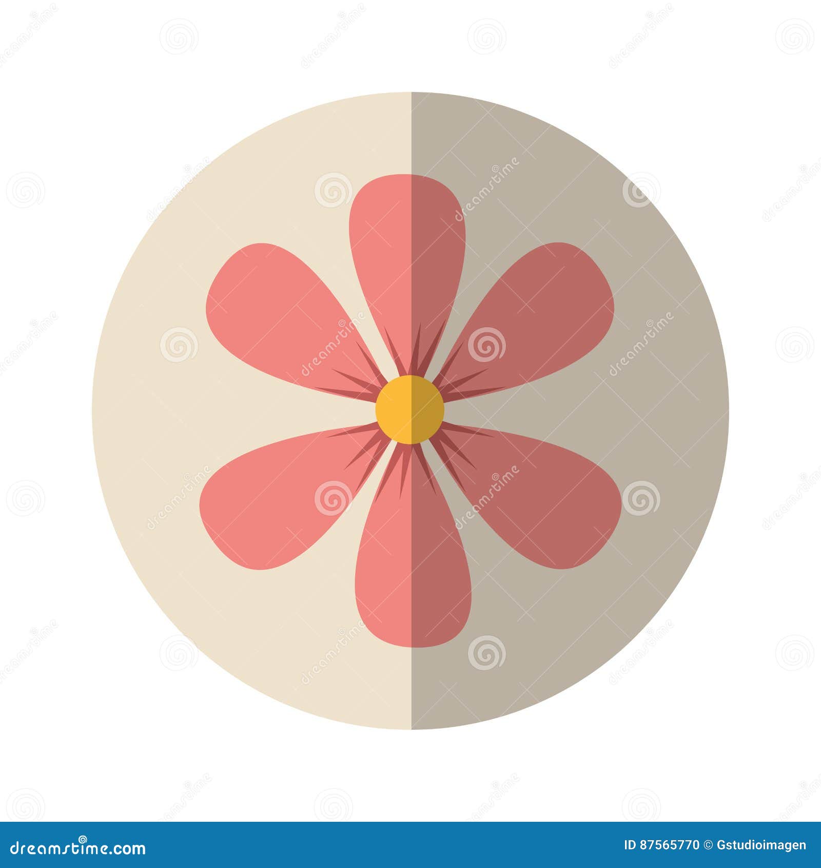 Cute flower spa emblem stock vector. Illustration of creative - 87565770