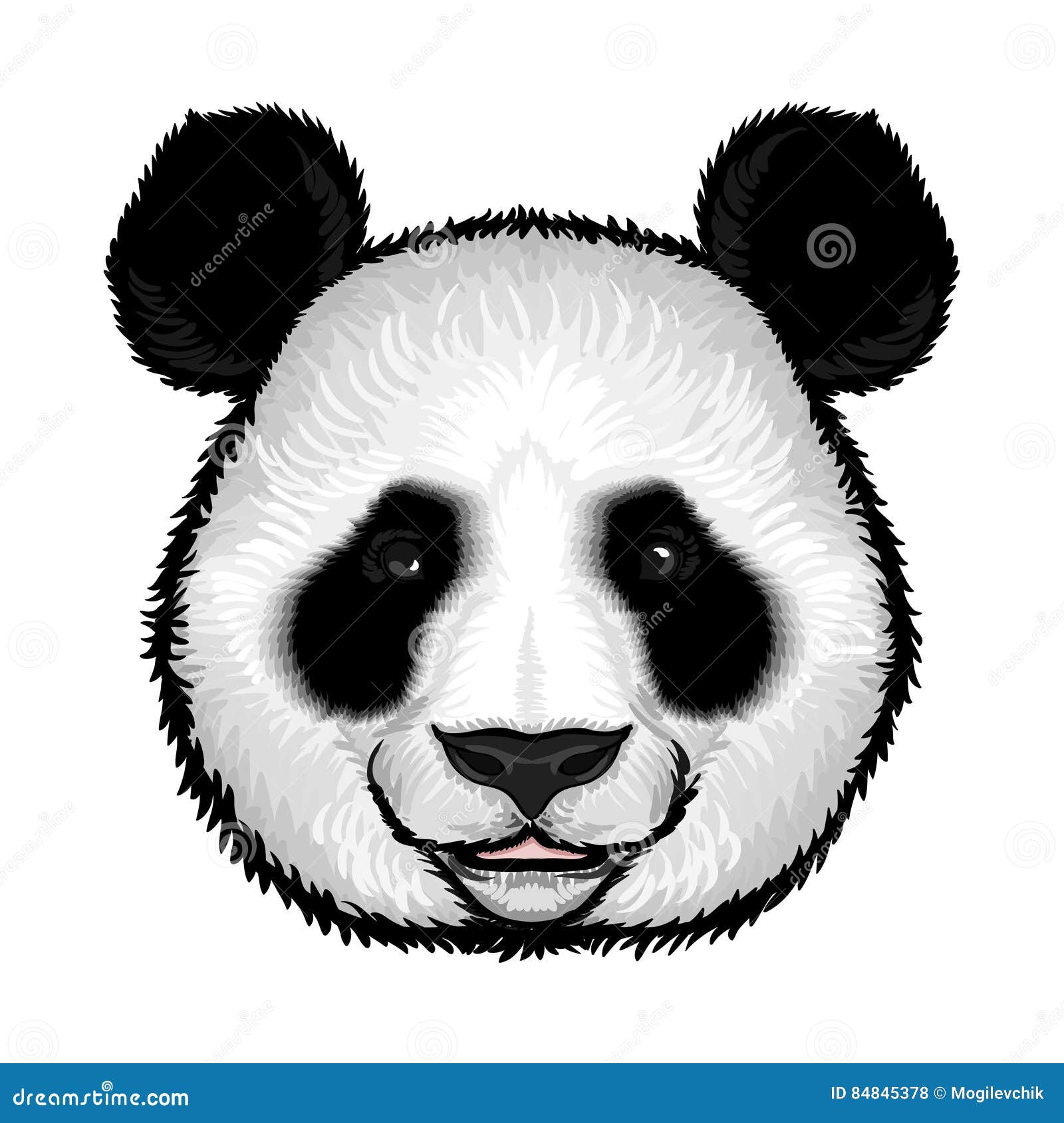 Panda Face Vector Illustration | CartoonDealer.com #46172066