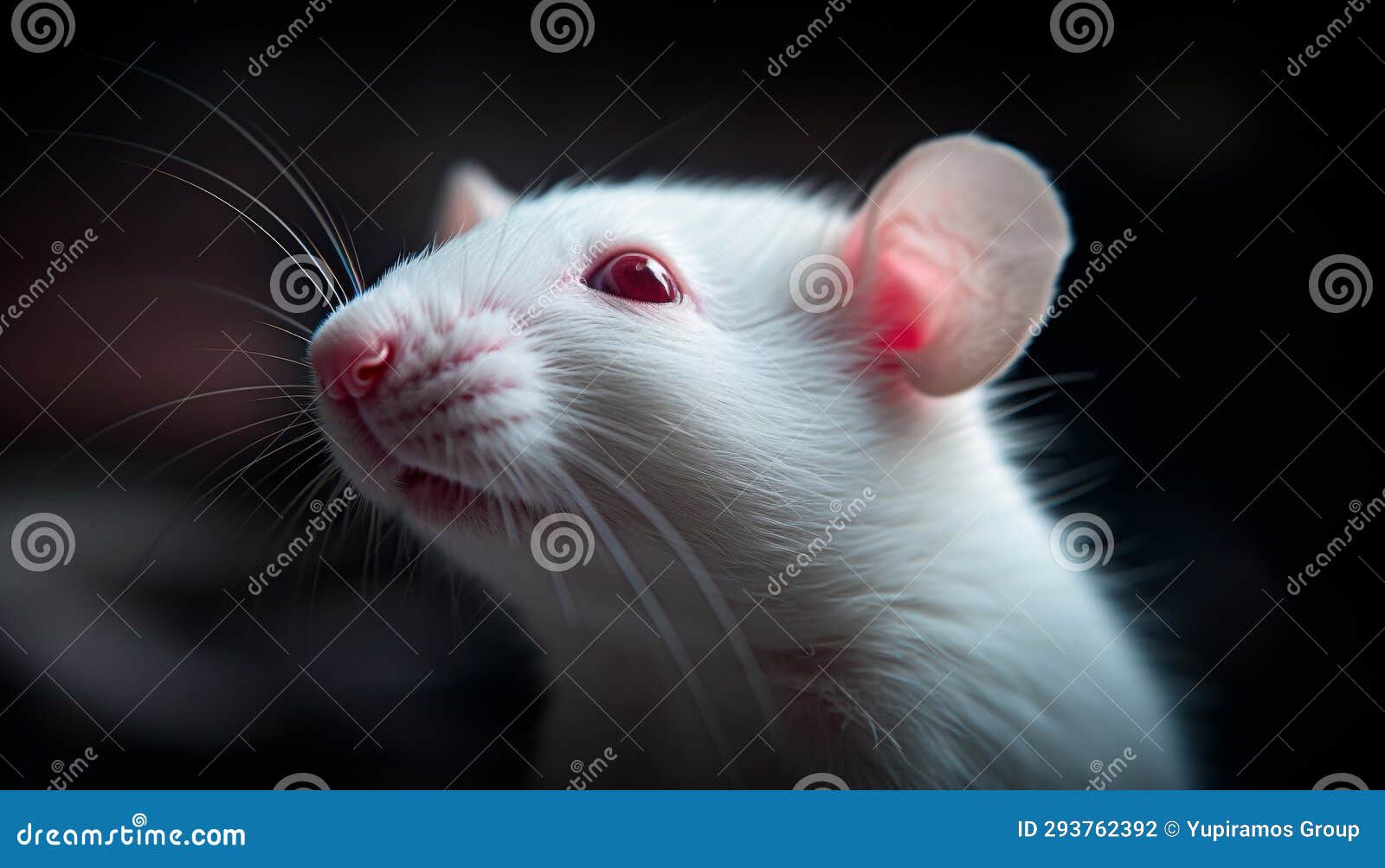 Cute Fluffy Rat, Looking at Camera, on Black Generated by AI Stock ...