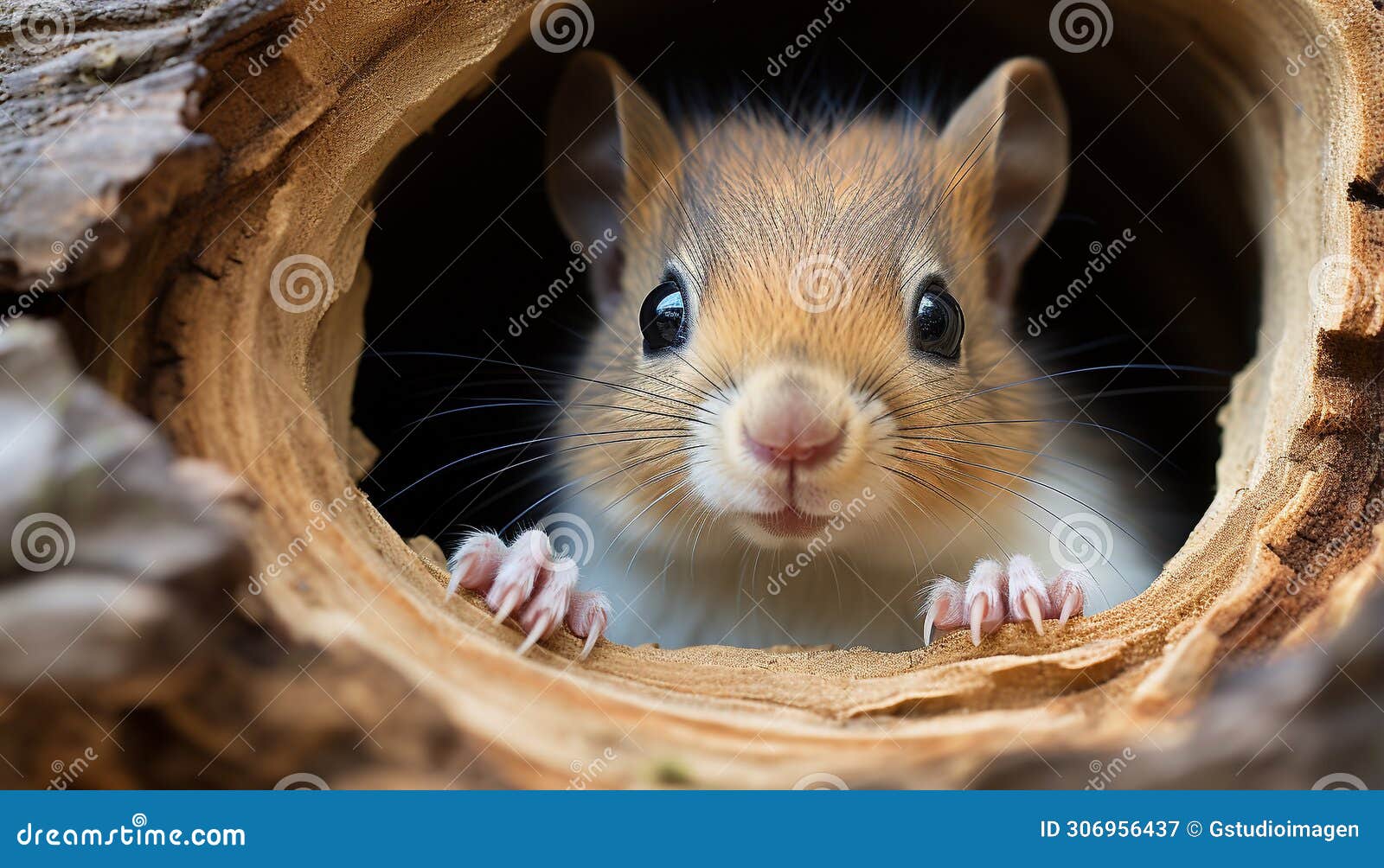 Cute Fluffy Rodent Sitting in Grass, Looking at Camera Generated by AI ...